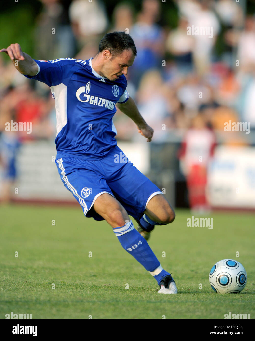 Heiko Westermann of German Bundesliga club FC Schalke 04 shown in ...