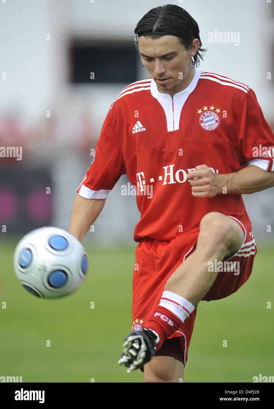 New arrival Danijel Pranjic of German Bundesliga club FC Bayern Munich ...