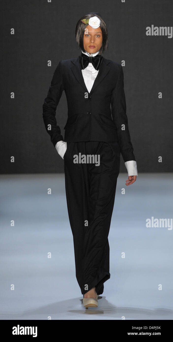 A model presents a creation of Argentinian label ?Ramirez? at the ...