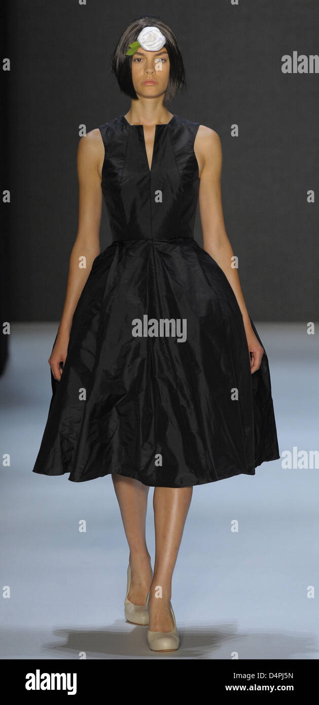 A model presents a creation of Argentinian label ?Ramirez? at the ...
