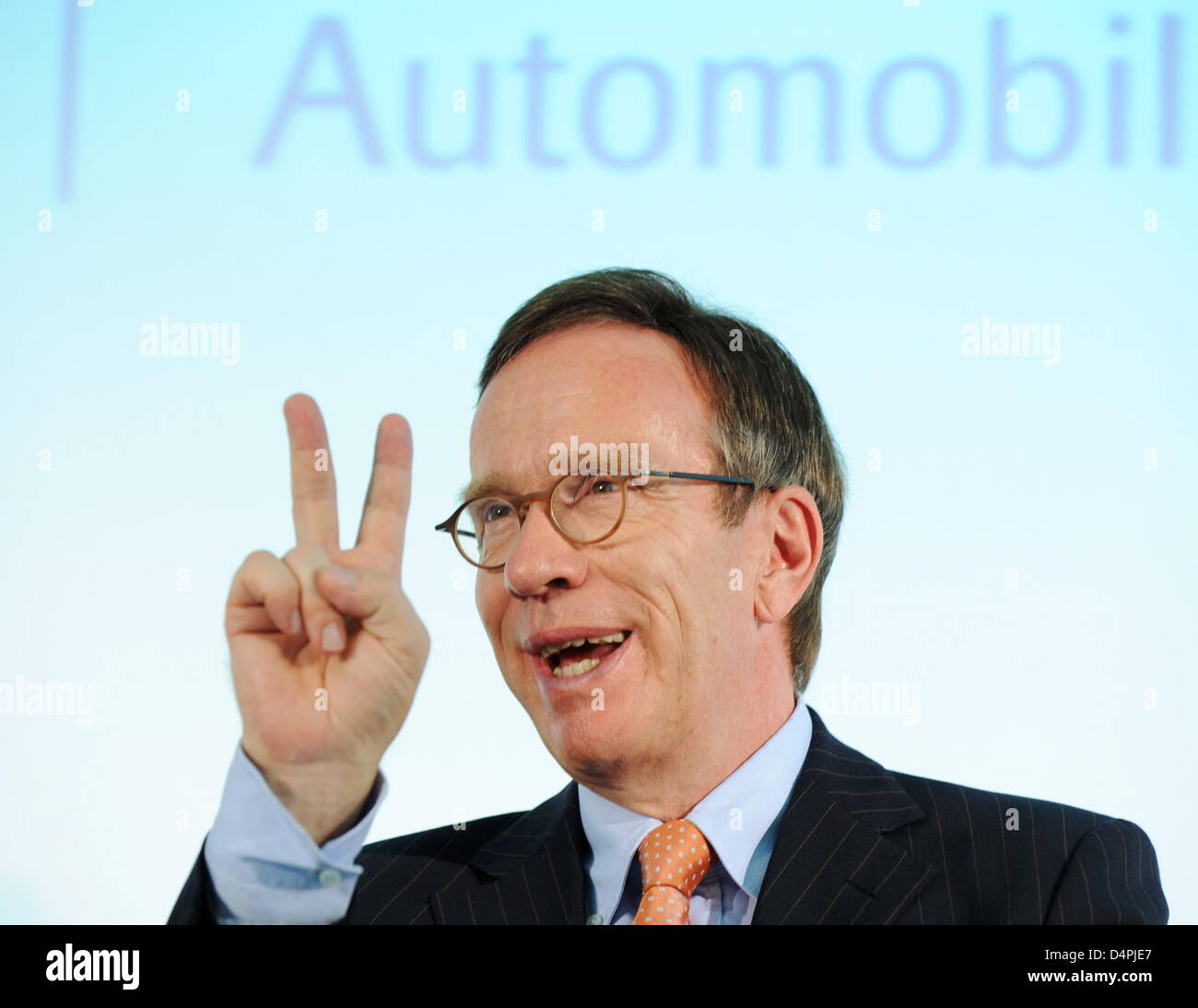 Matthias Wissmann, President of German Association of the Automotive ...
