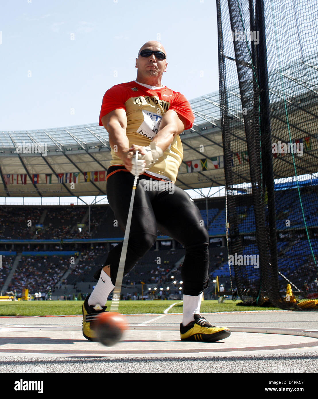 Germany?s Markus Esser competes in the Hammer Throw qualification at ...
