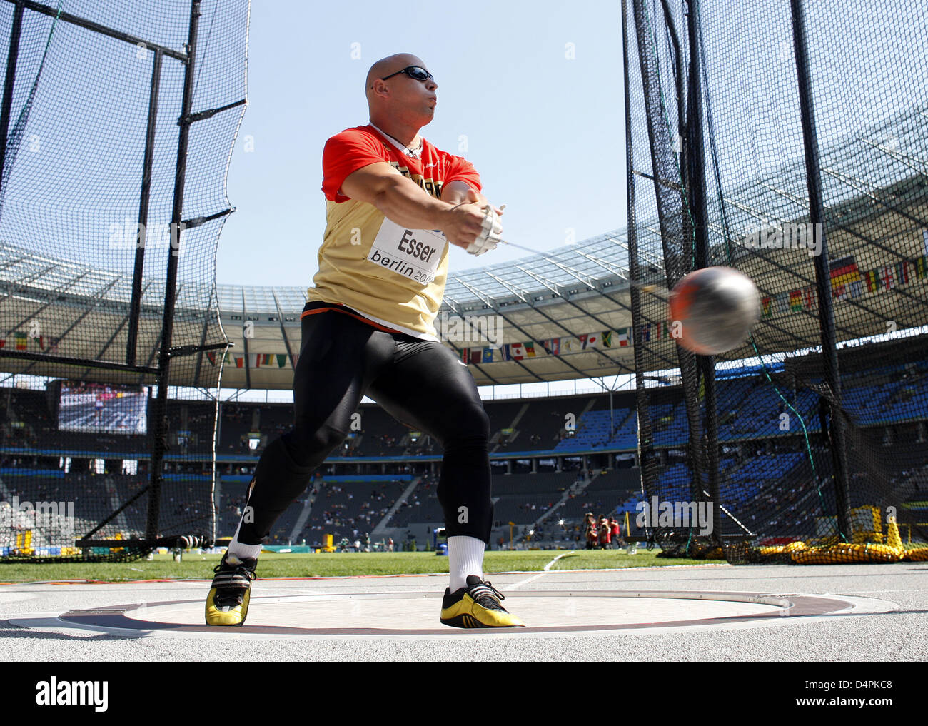 Germany?s Markus Esser competes in the Hammer Throw qualification at ...
