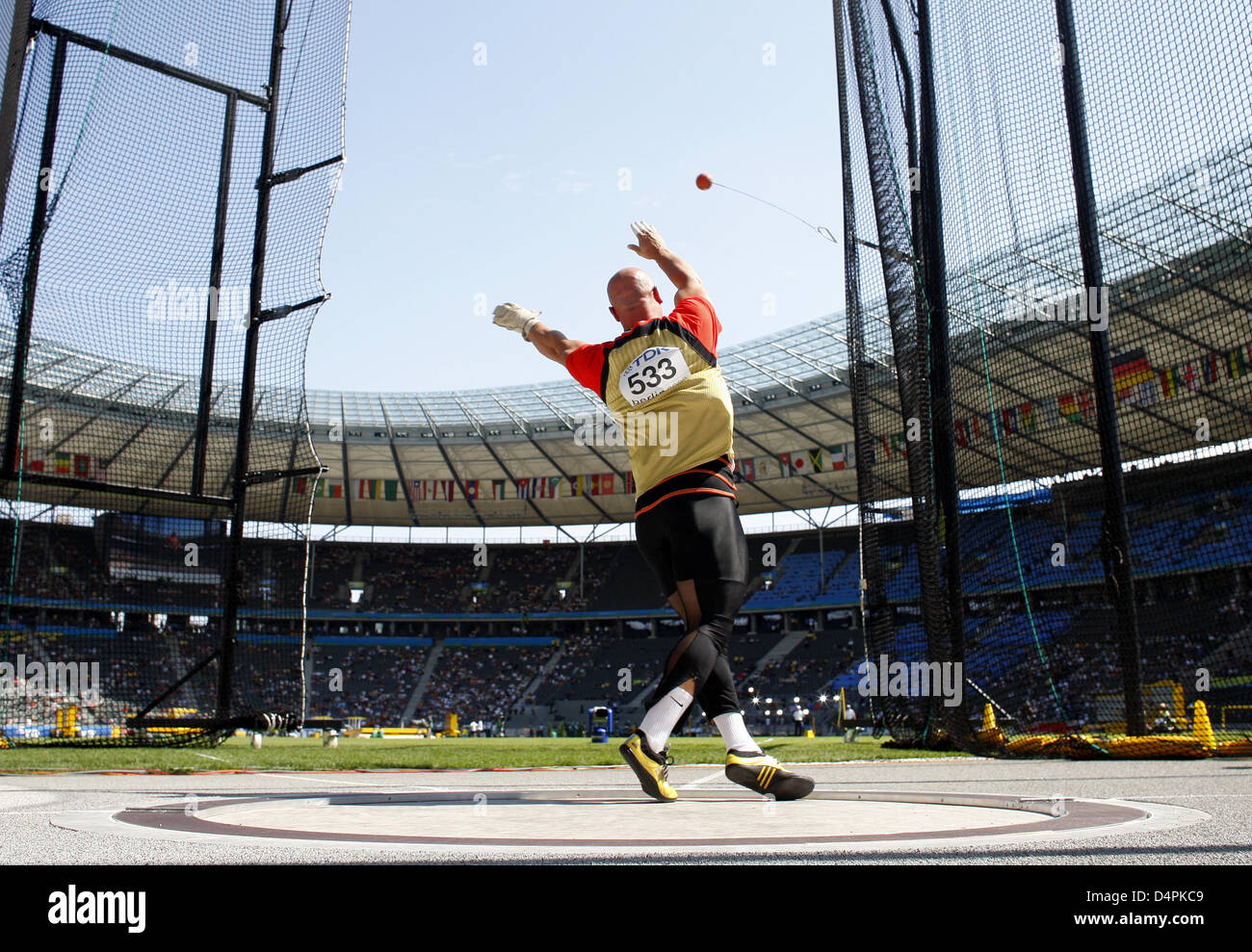 Germany?s Markus Esser competes in the Hammer Throw qualification at ...