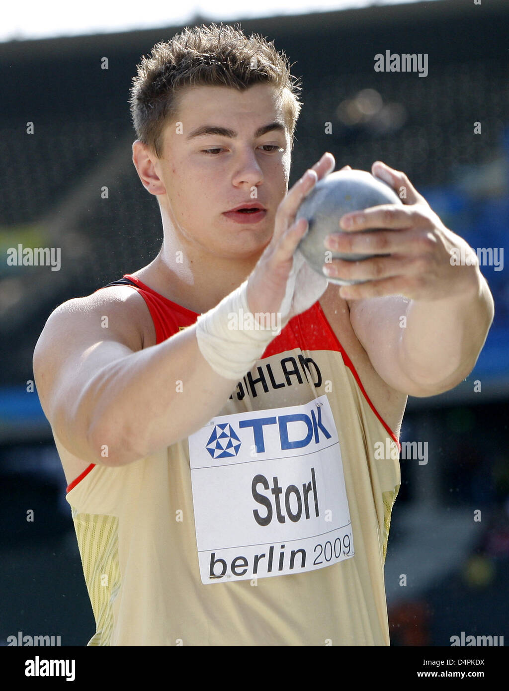 Germany?s David Storl during the Shot Put qualification at the 12th ...