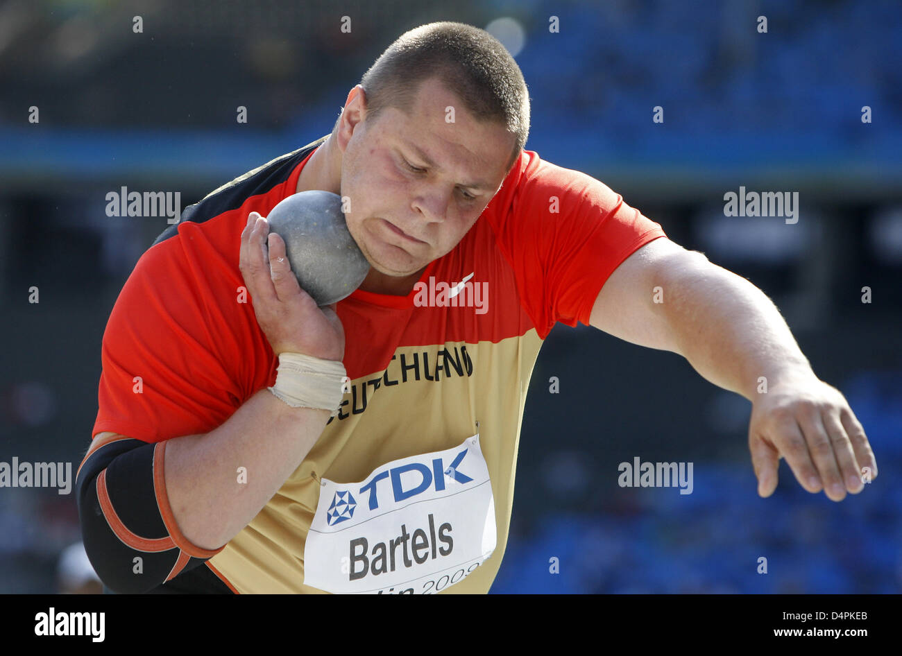 Germany?s Ralf Bartels during the Shot Put qualification at the 12th IAAF World Championships in ...