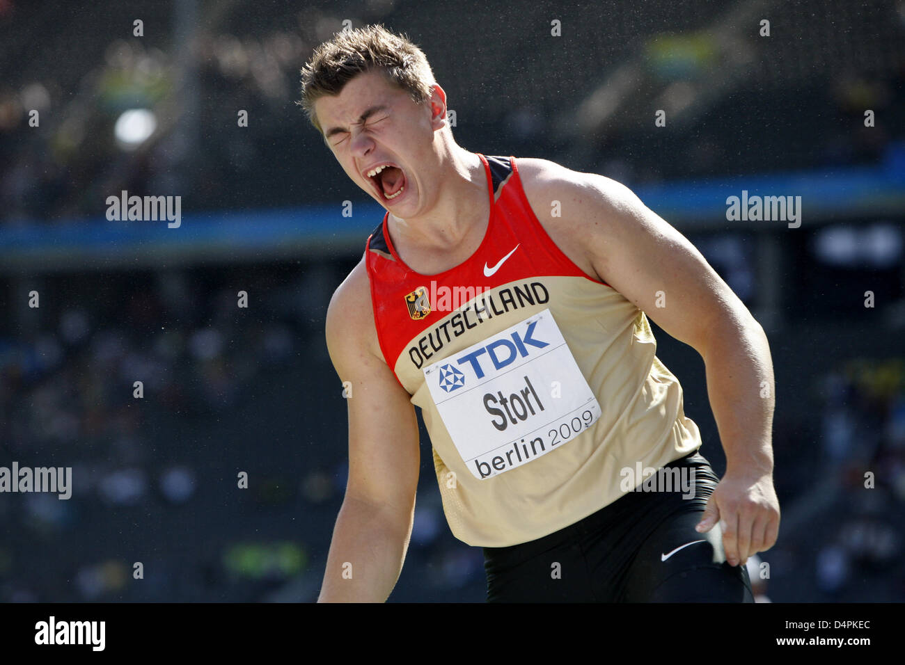 Germany?s David Storl during the Shot Put qualification at the 12th ...