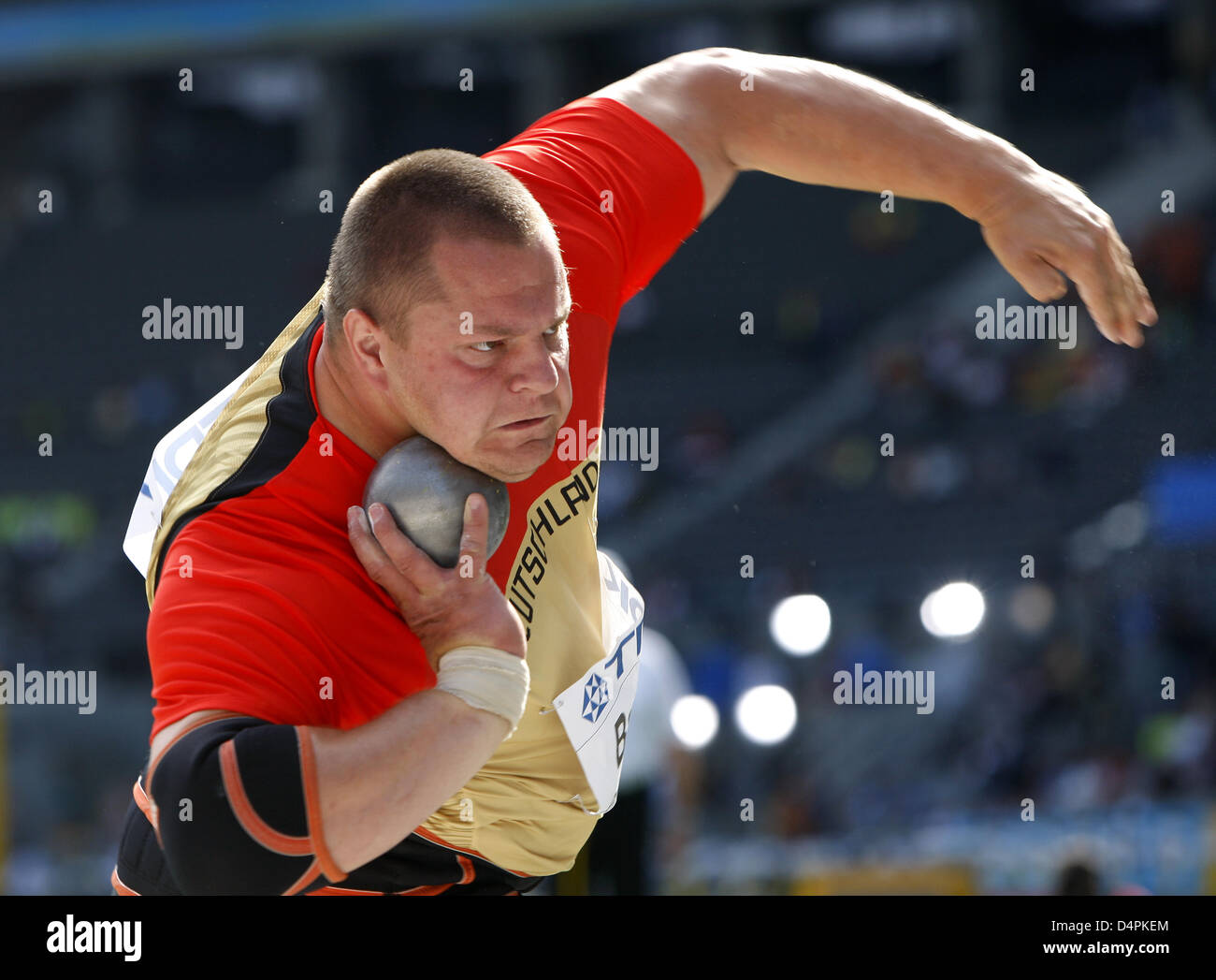 Germany?s Ralf Bartels during the Shot Put qualification at the 12th ...