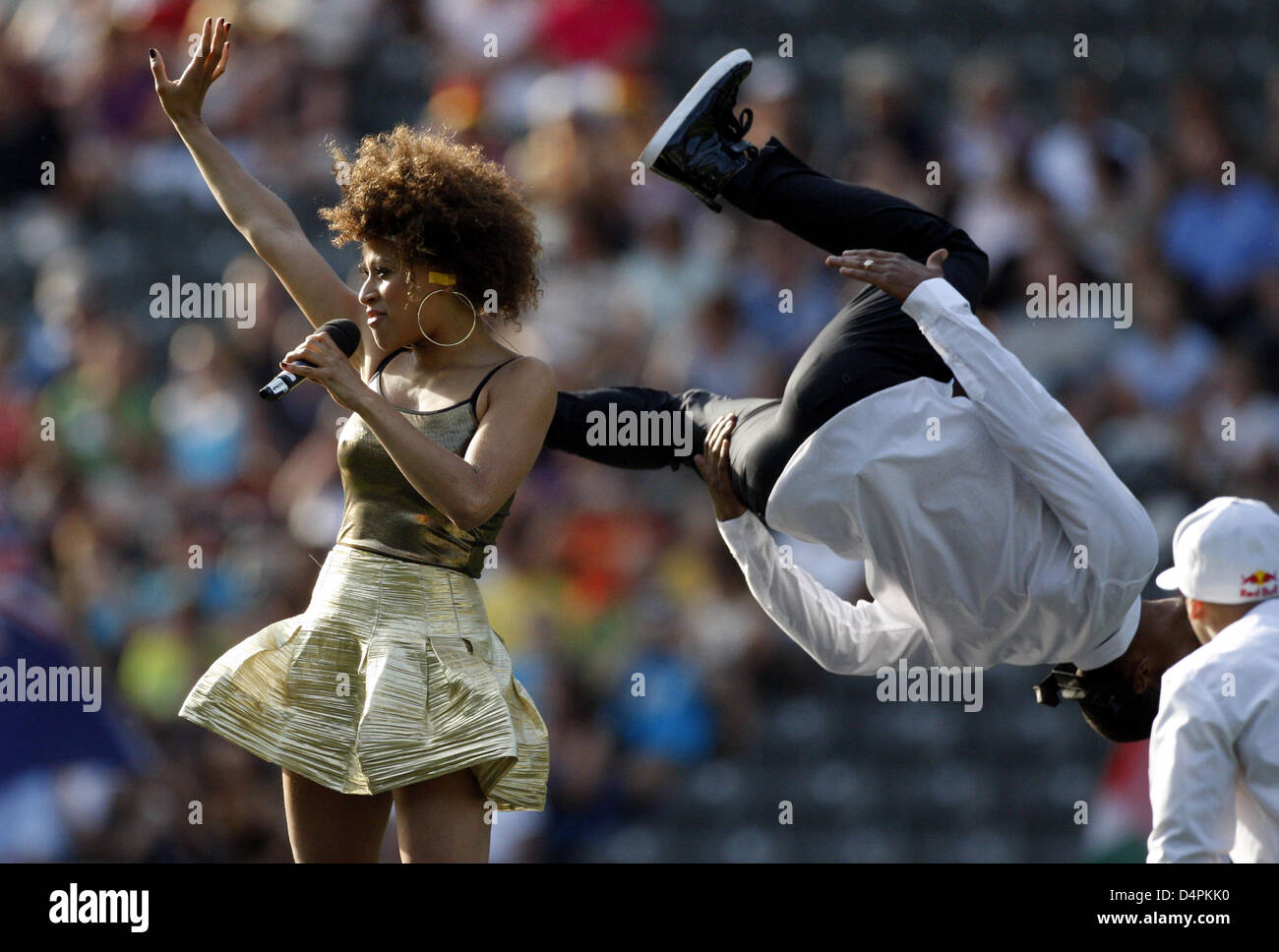 Singer Oceana performs at the opening ceremony at the 12th IAAF World ...