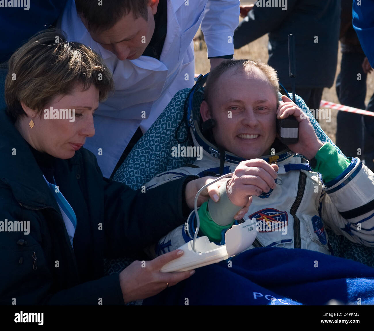 Expedition 18, consisting of astronaut Mike Fincke and cosmonauts ...