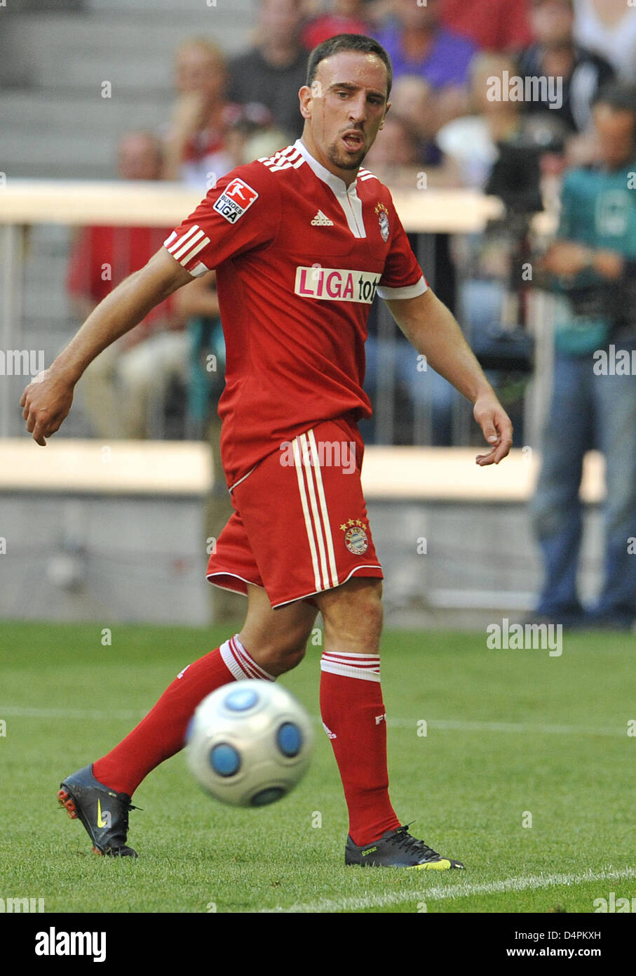 Bayern Munich?s French midfielder Franck Ribery shown in action during ...