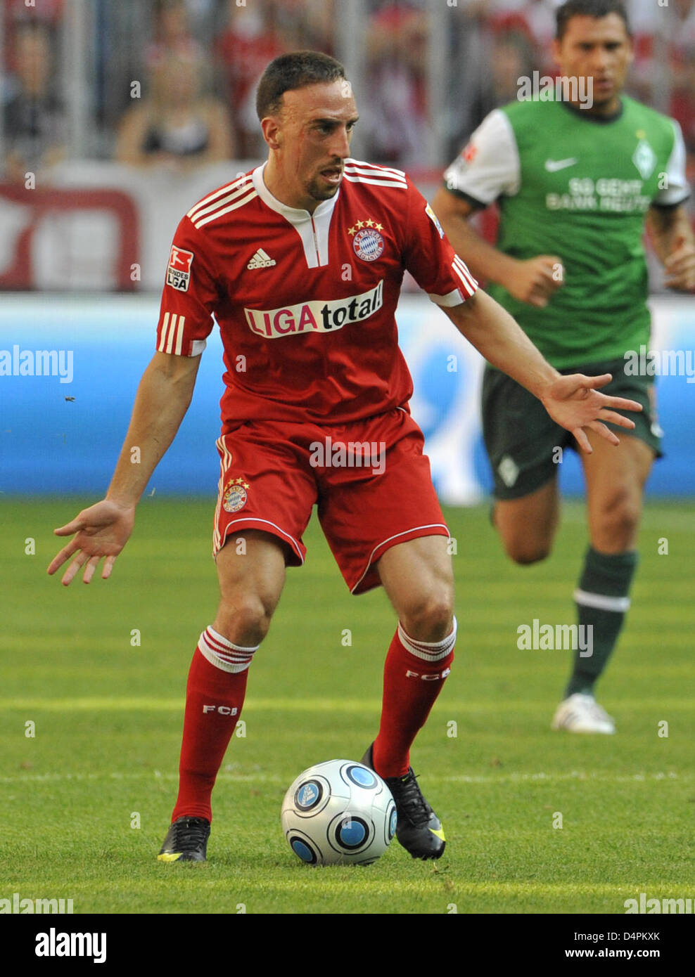 Bayern Munich?s French midfielder Franck Ribery shown in action during ...