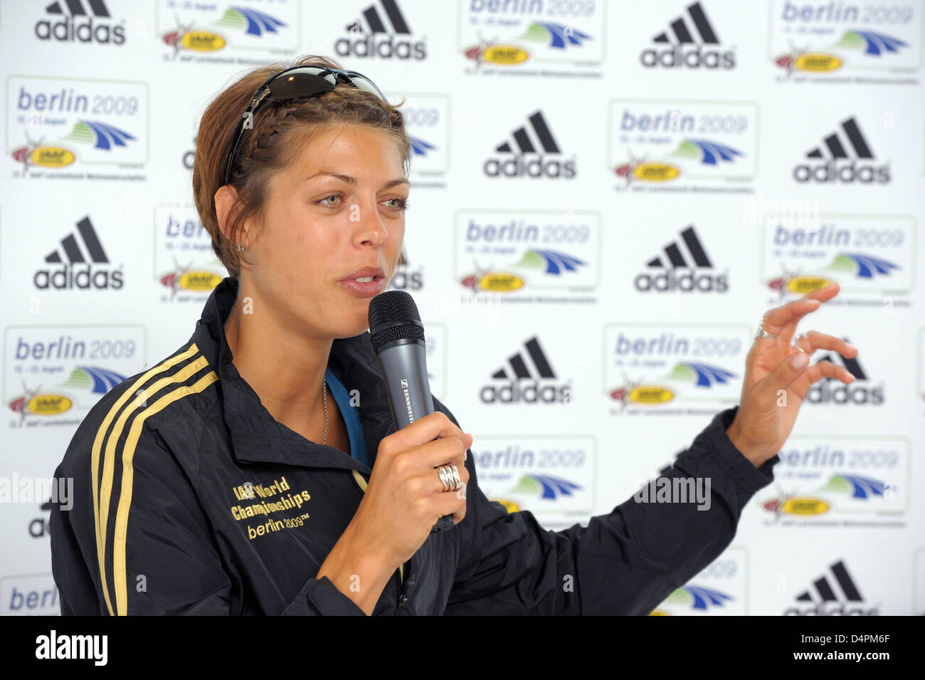 Croatian high jumper Blanka Vlasic speaks at a press conference at the ...