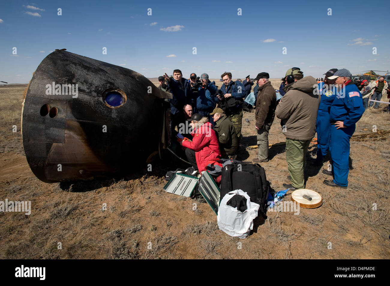 Expedition 18 returns to Earth after completing its mission aboard the ...