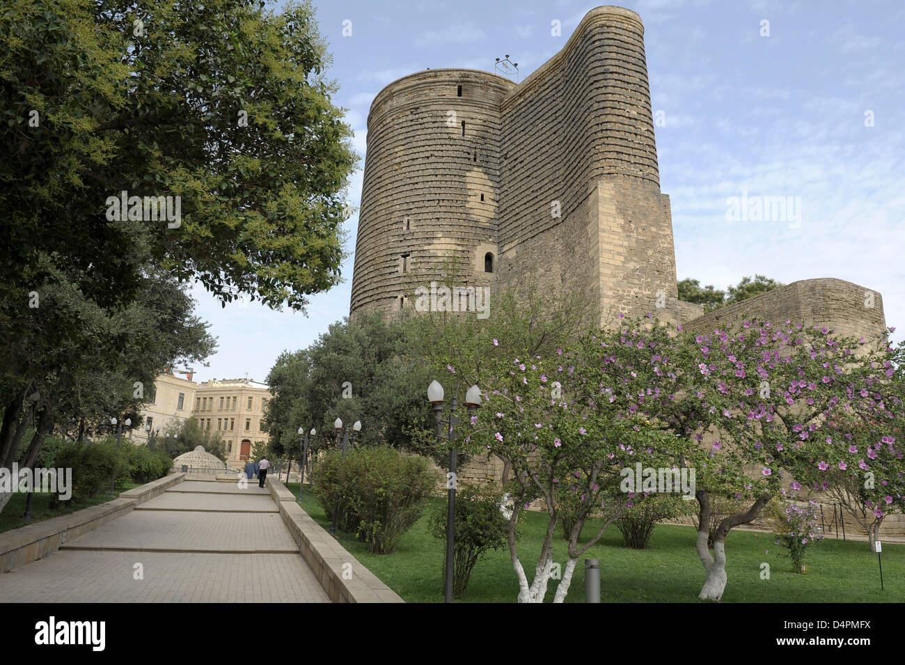 The Maiden Tower forms part of the historic Old Town of Baku ...