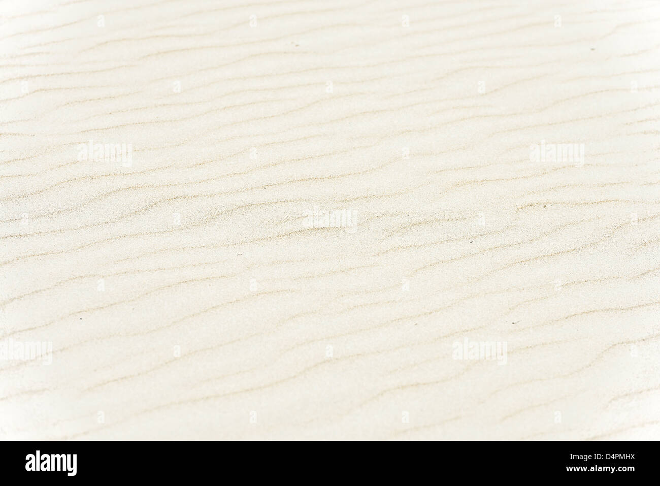Close-up view of soft beach sand in light beige and brown colors with ...