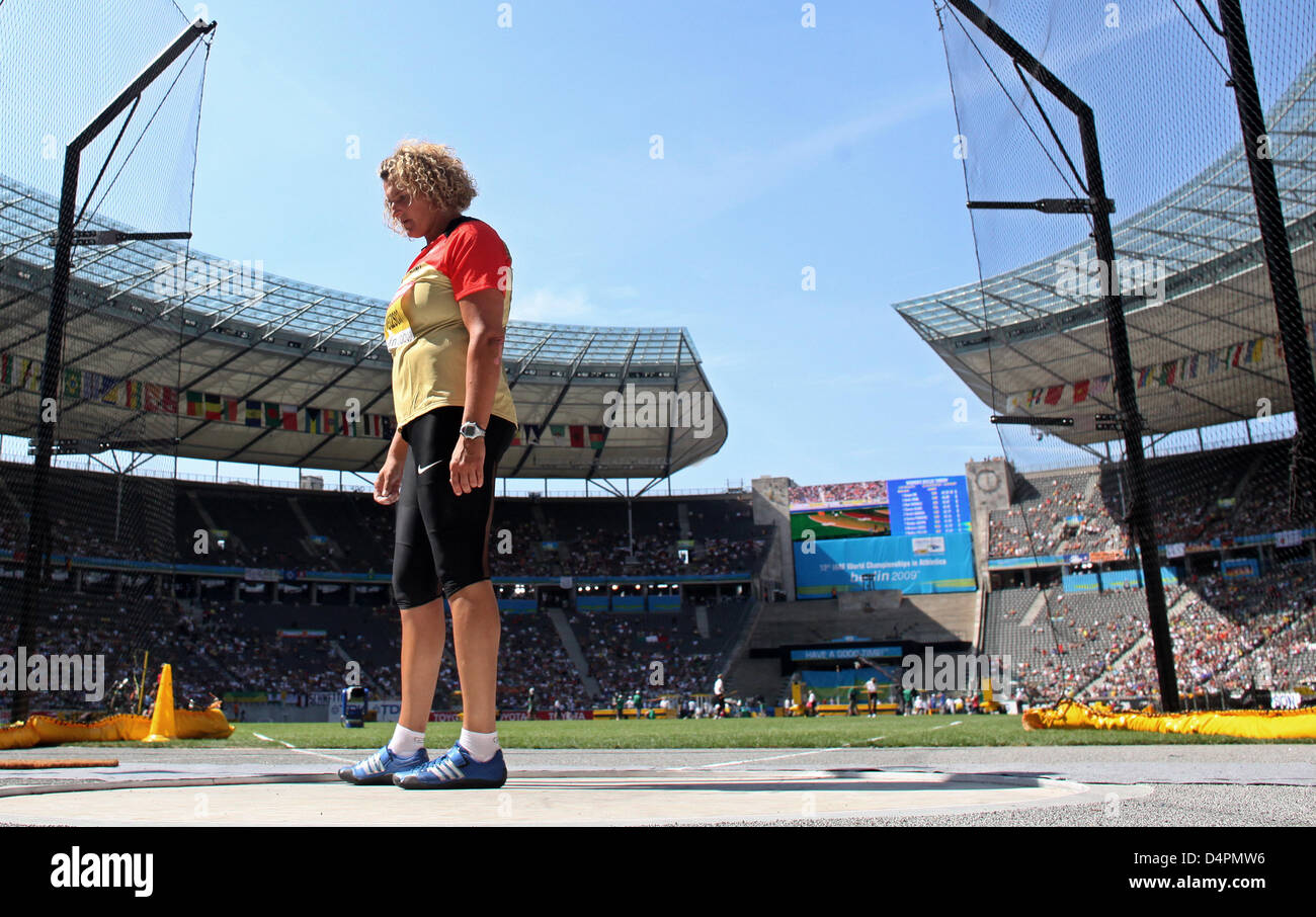 German Franka Dietzsch shown in action during the women?s discus ...