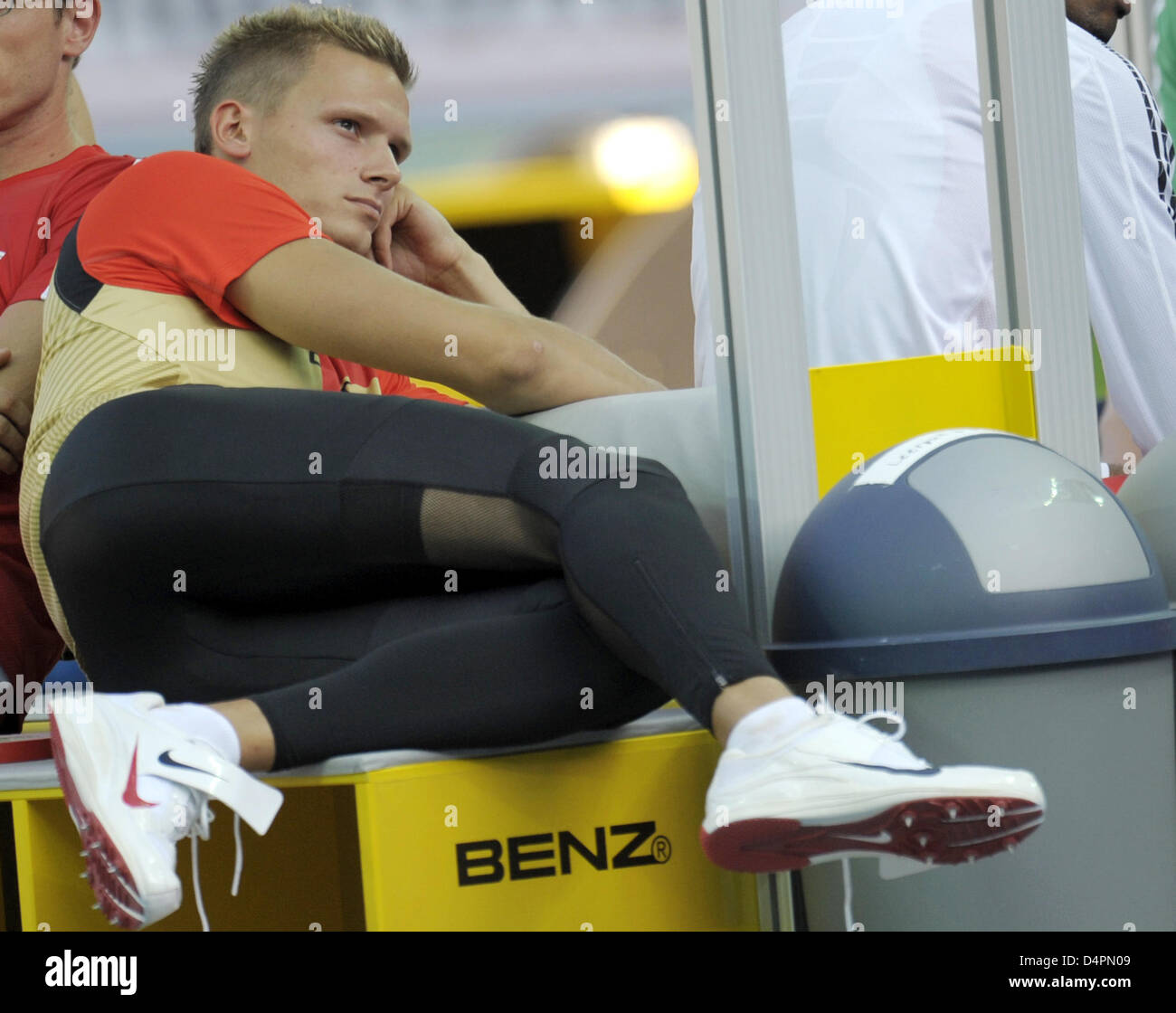 Pascal Behrenbruch of Germany waits in the High Jump event of the ...
