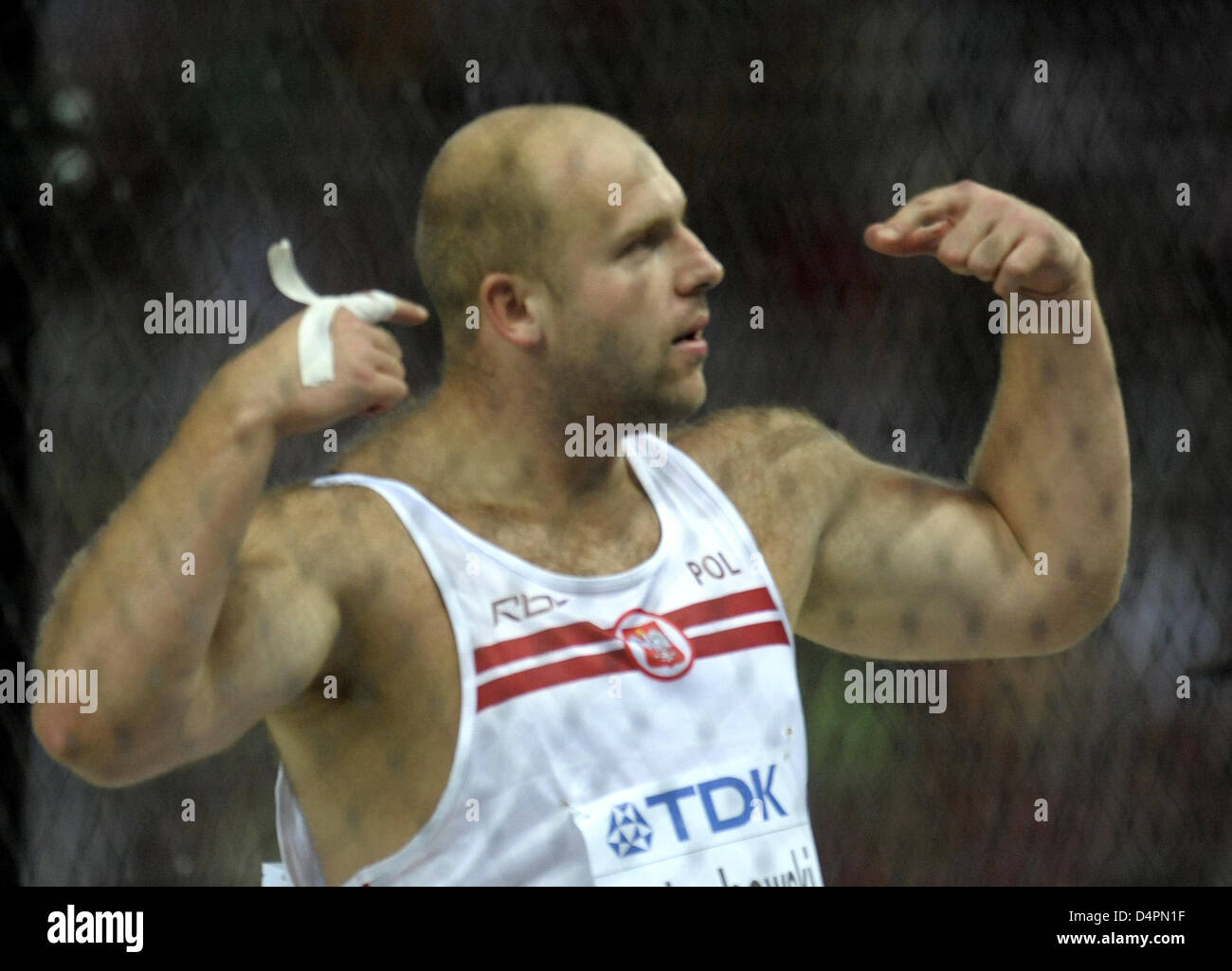 Polish Piotr Malachovski shown in action during the men?s discus final ...