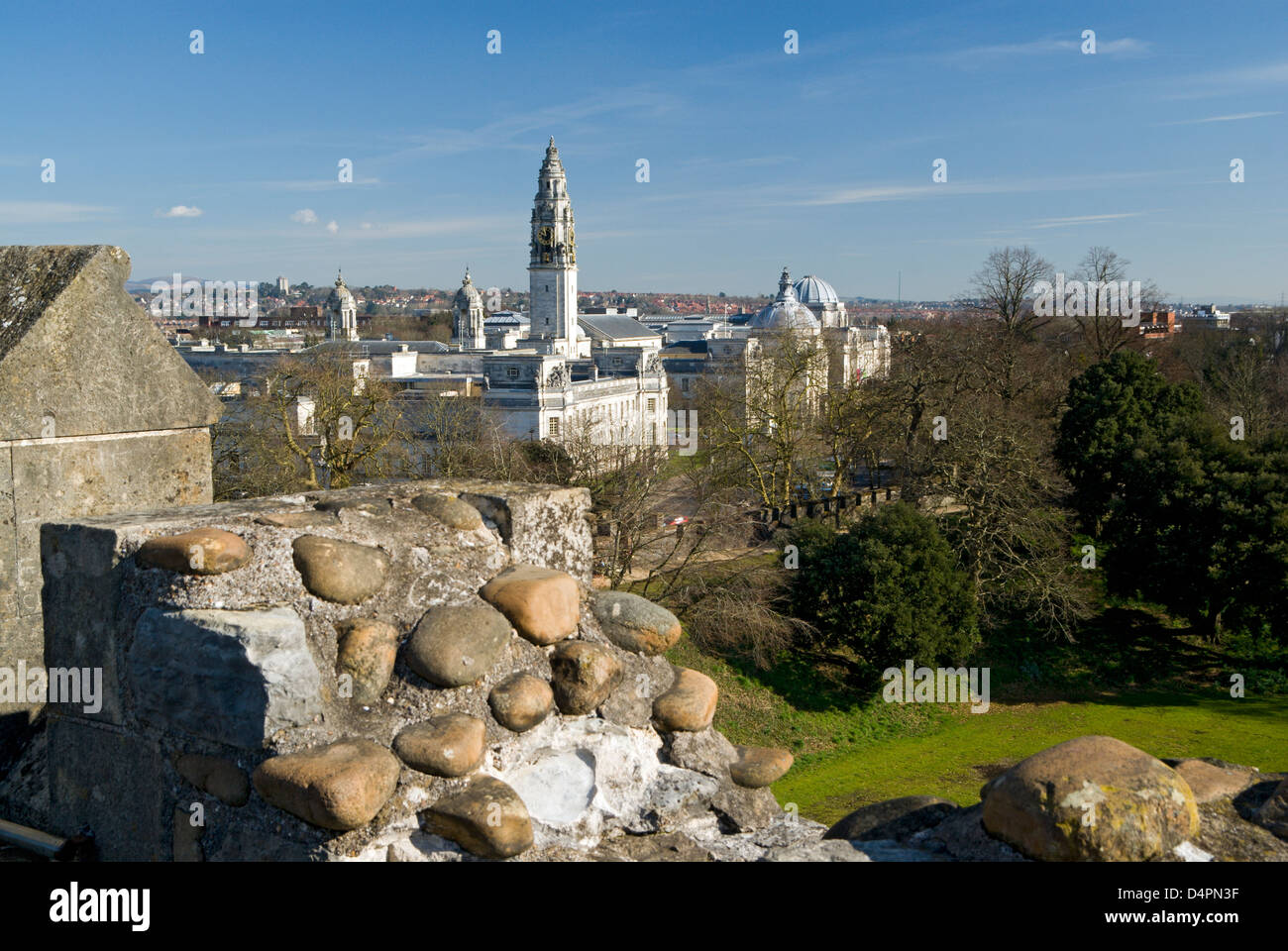 Cardiff castle aerial hi-res stock photography and images - Alamy