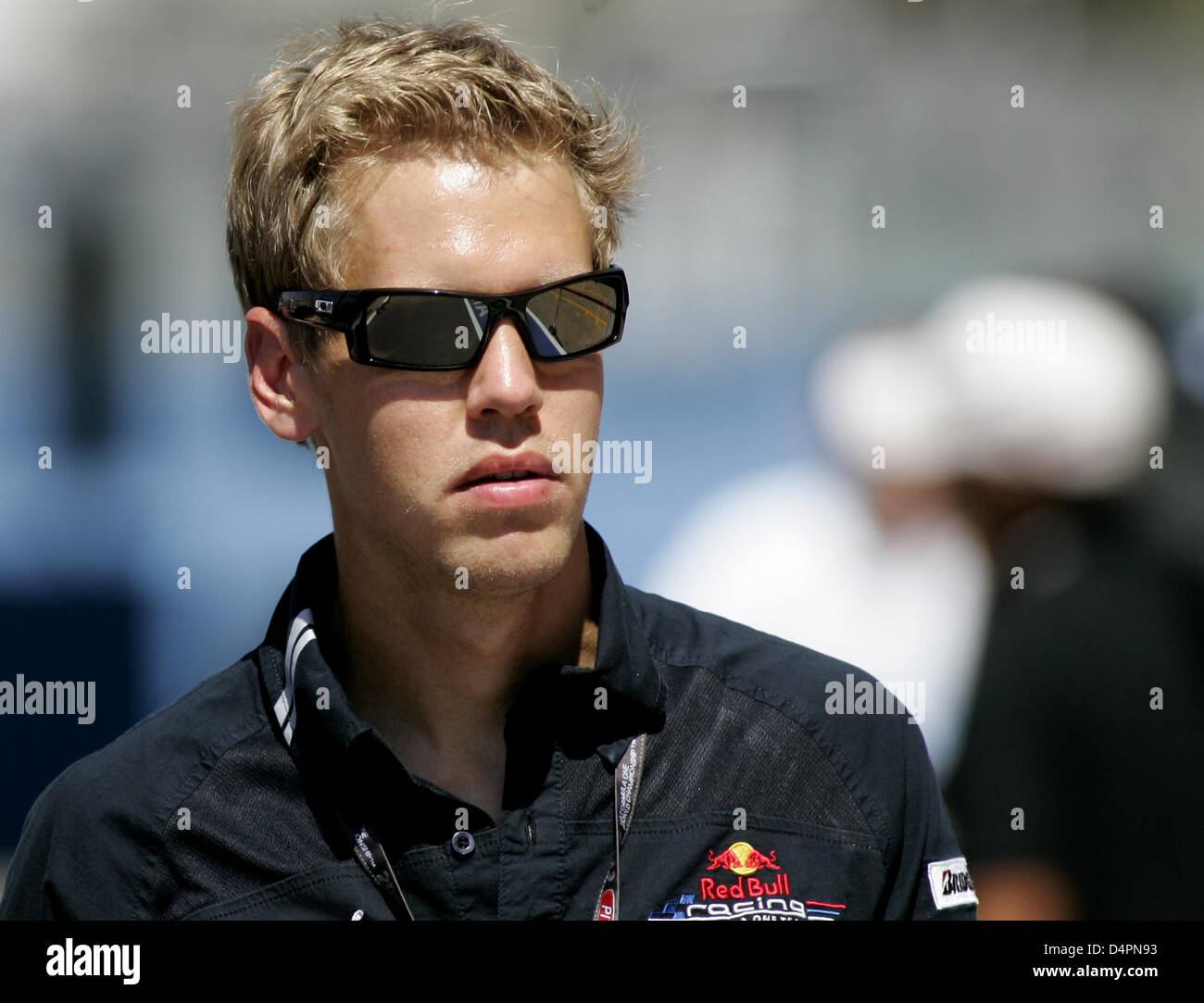 German Formula One driver Sebastian Vettel of Red Bull Racing walks ...