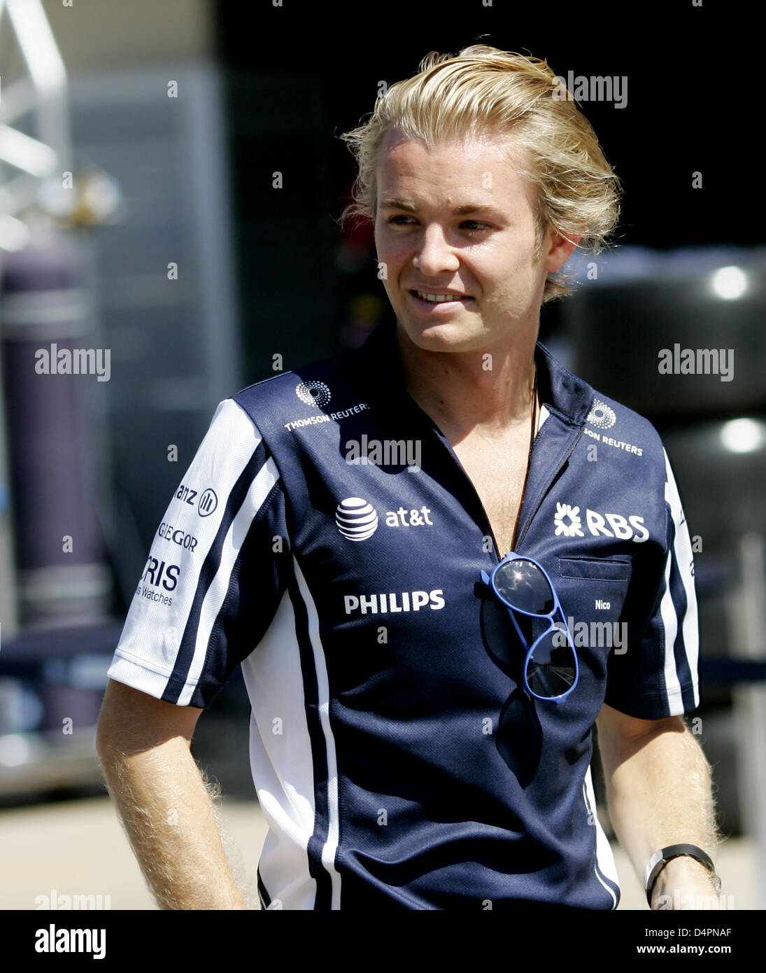German Formula One driver Nico Rosberg of Williams F1 Team walks ...
