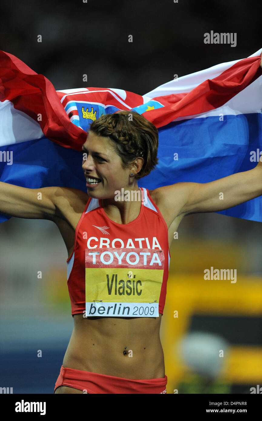 Croatian blanka vlasic after winning hi-res stock photography and ...