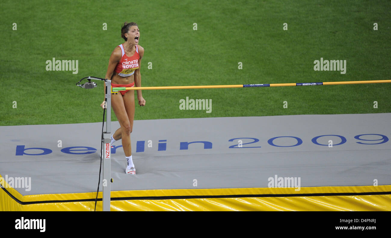 Croatian athlete Blanka Vlasic pictured in the High Jump final at the ...