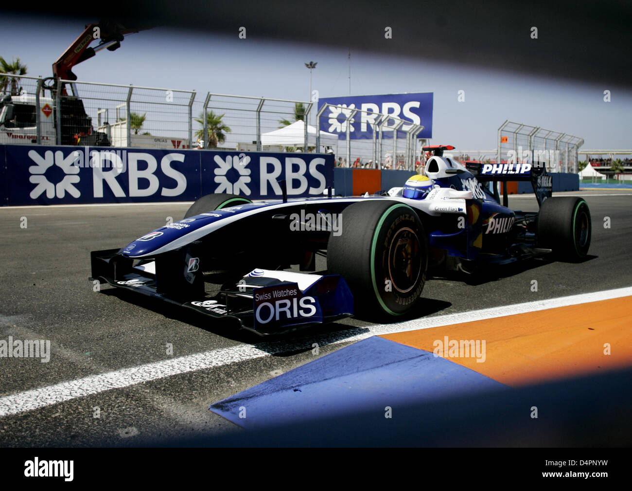 German Formula One driver Nico Rosberg of Williams F1 Team steers his ...