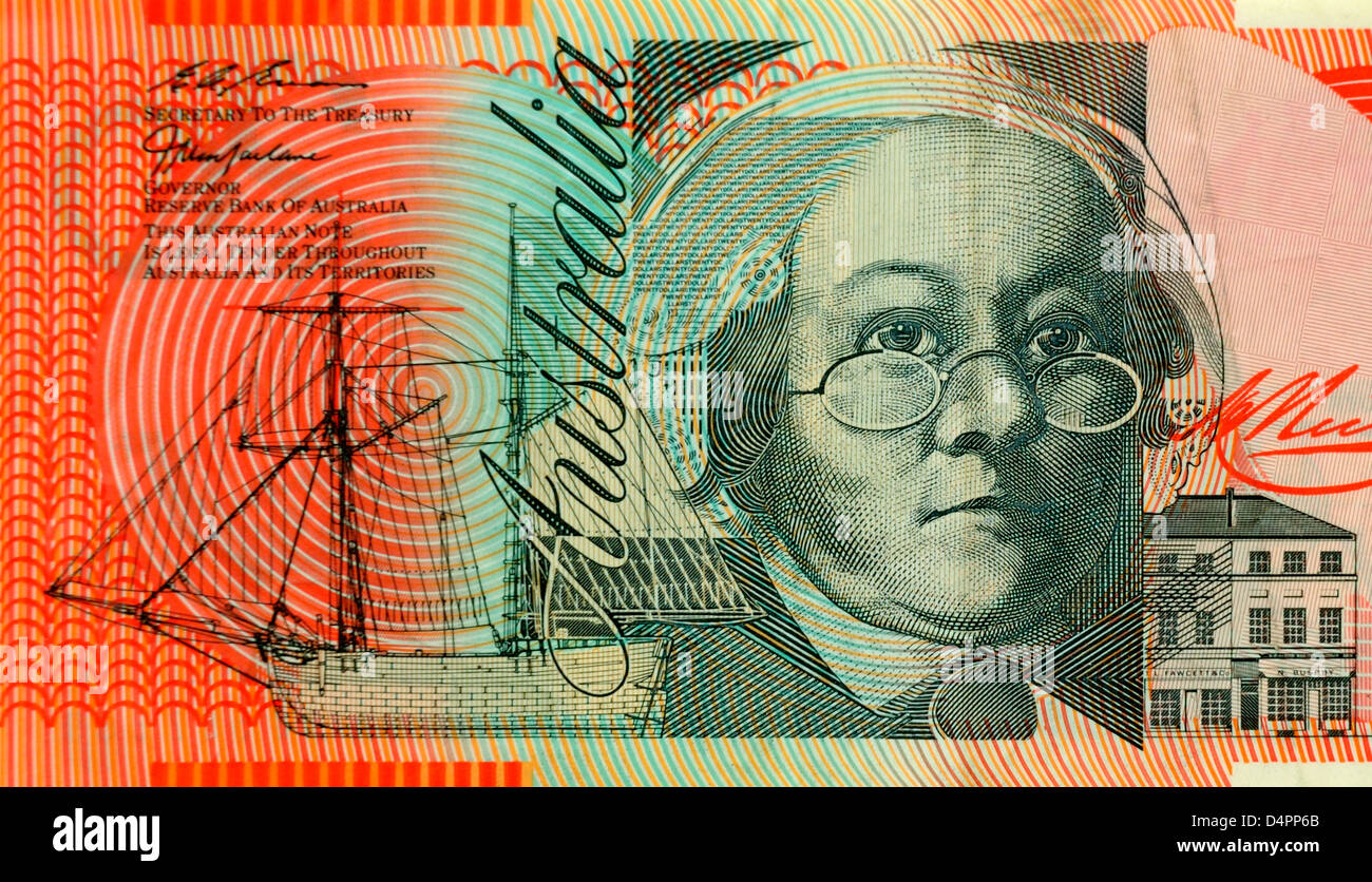 Australia 20 Dollar Note Stock Photo - Alamy