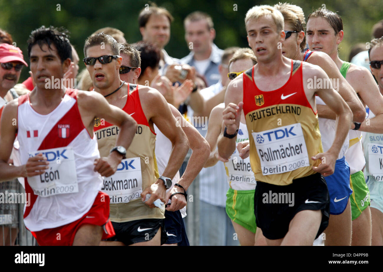 (L-R) Peru?s Constantino Leon, Germany?s Martin Becckmann and Andre ...