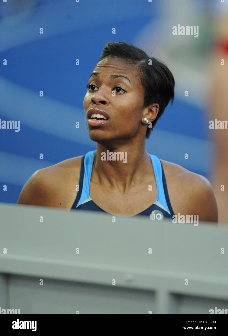 USA?s Alexandria Anderson pictured after a 4x100m relay heat at the ...