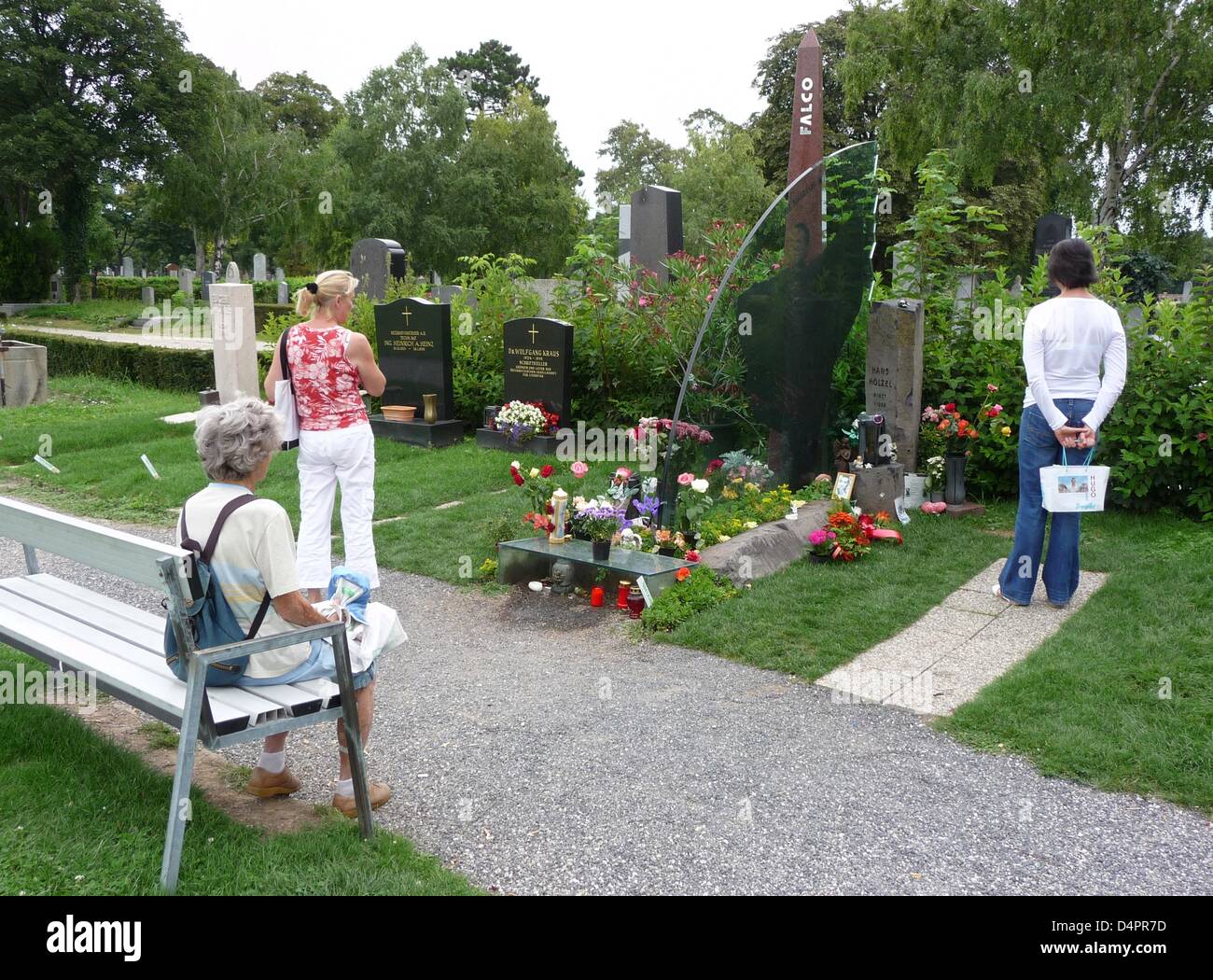 Fans visit the tomb of Austrian pop musician Falco (1957-1998) in ...