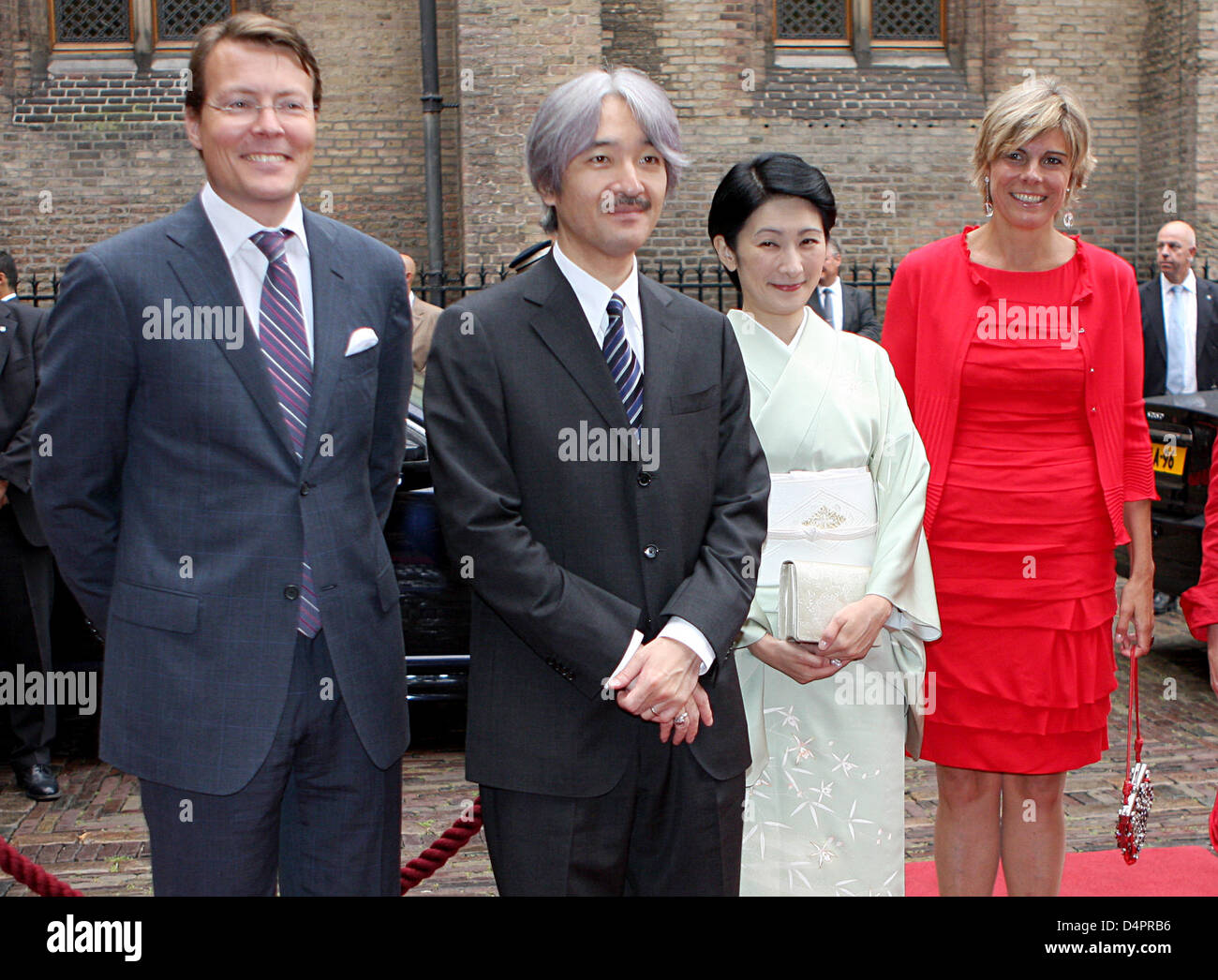 (L-R) Dutch Prince Constantijn, Japanese Prince Akishino and his wife ...