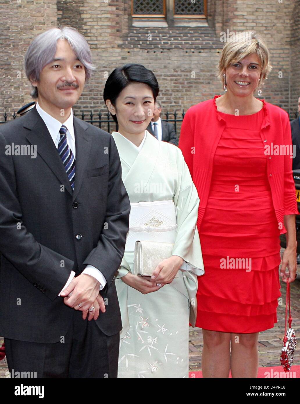 Japanese Prince Akishino, his wife Princess Kiko (C) and Dutch Princess ...