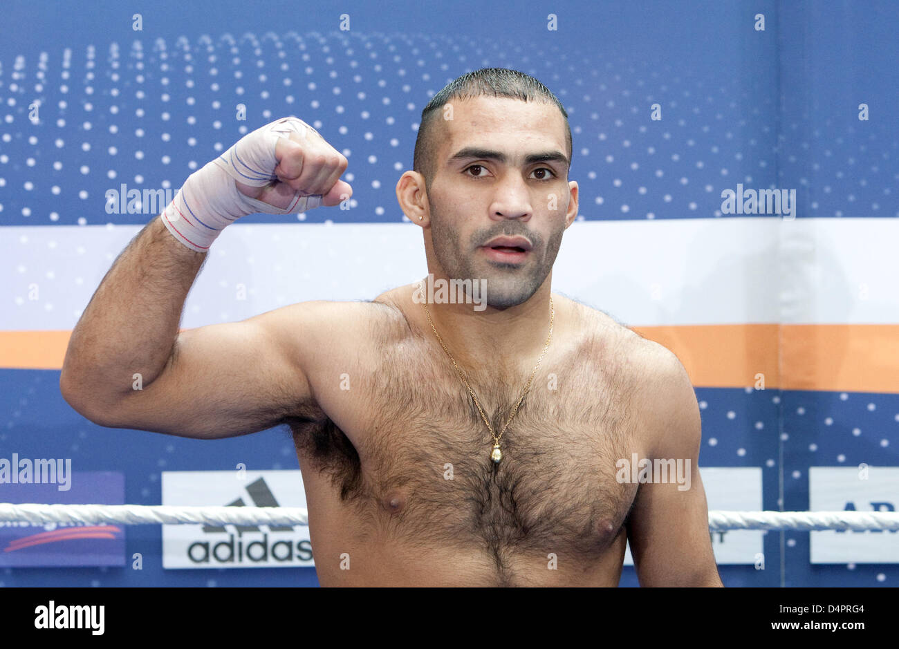 WBO Cruiserweight World Champion Argentine Victor Emilio Ramirez poses ...