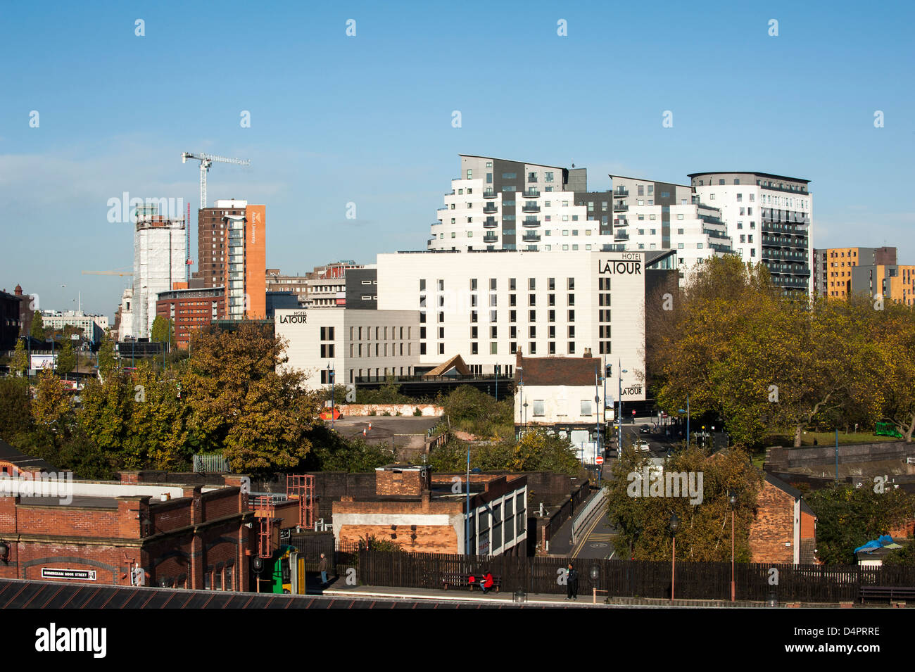 Moor Street station and Hotel La Tour Birmingham, UK Stock Photo - Alamy