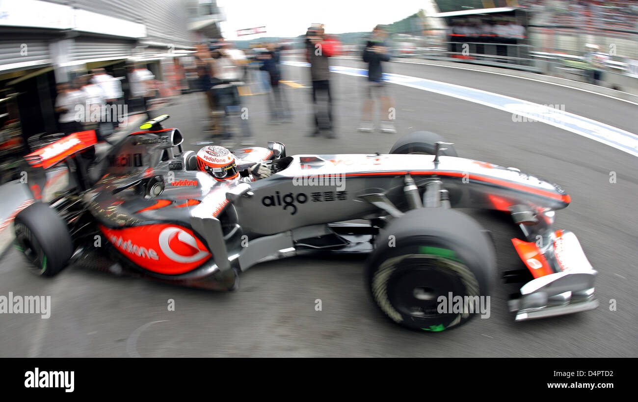 Finnish Formula One driver Heikki Kovalainen of McLaren Mercedes ...
