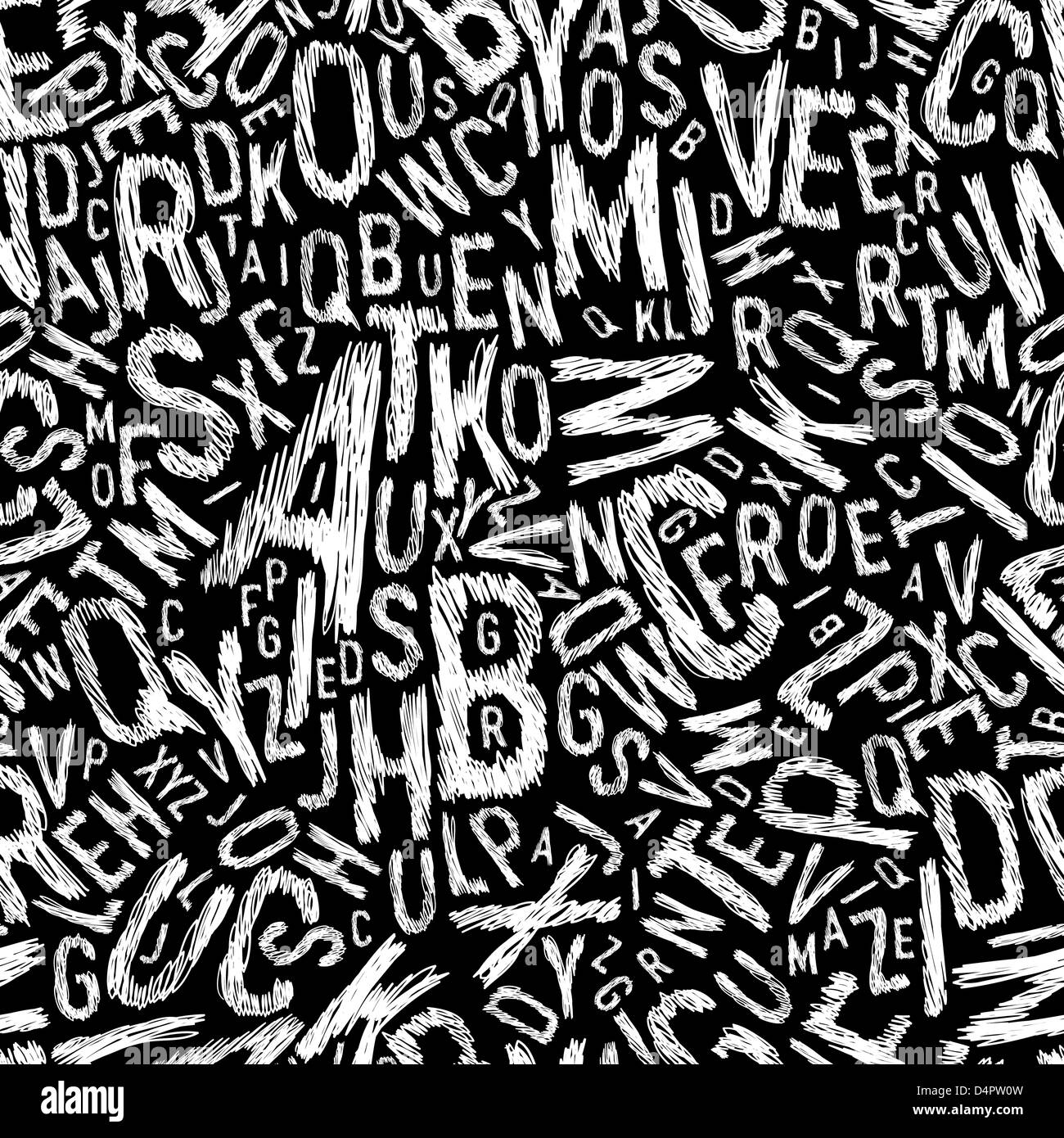 Alphabet seamless pattern Stock Photo - Alamy