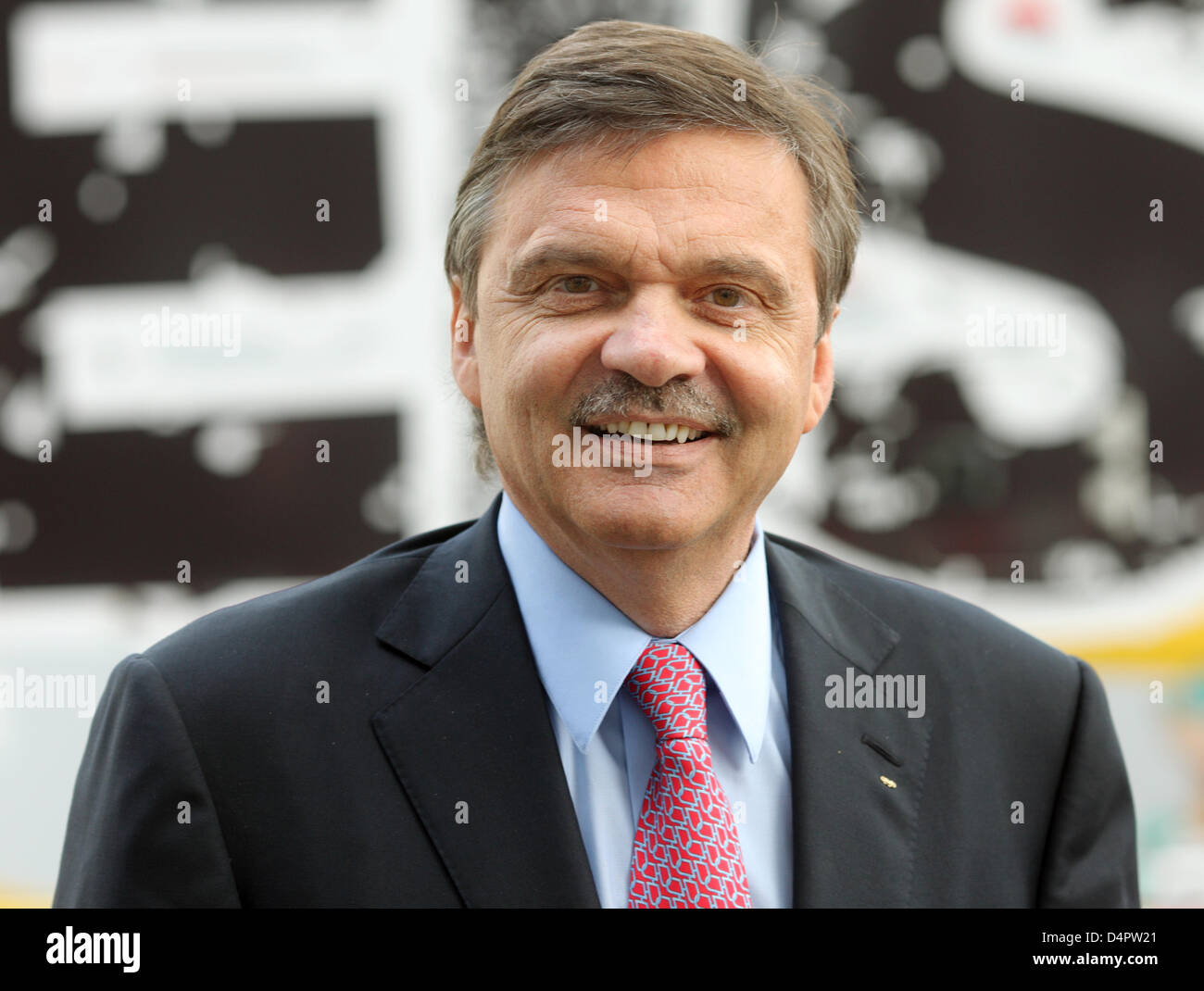 Rene Fasel, President of the World Ice Hockey Federation IIHF portrayed ...