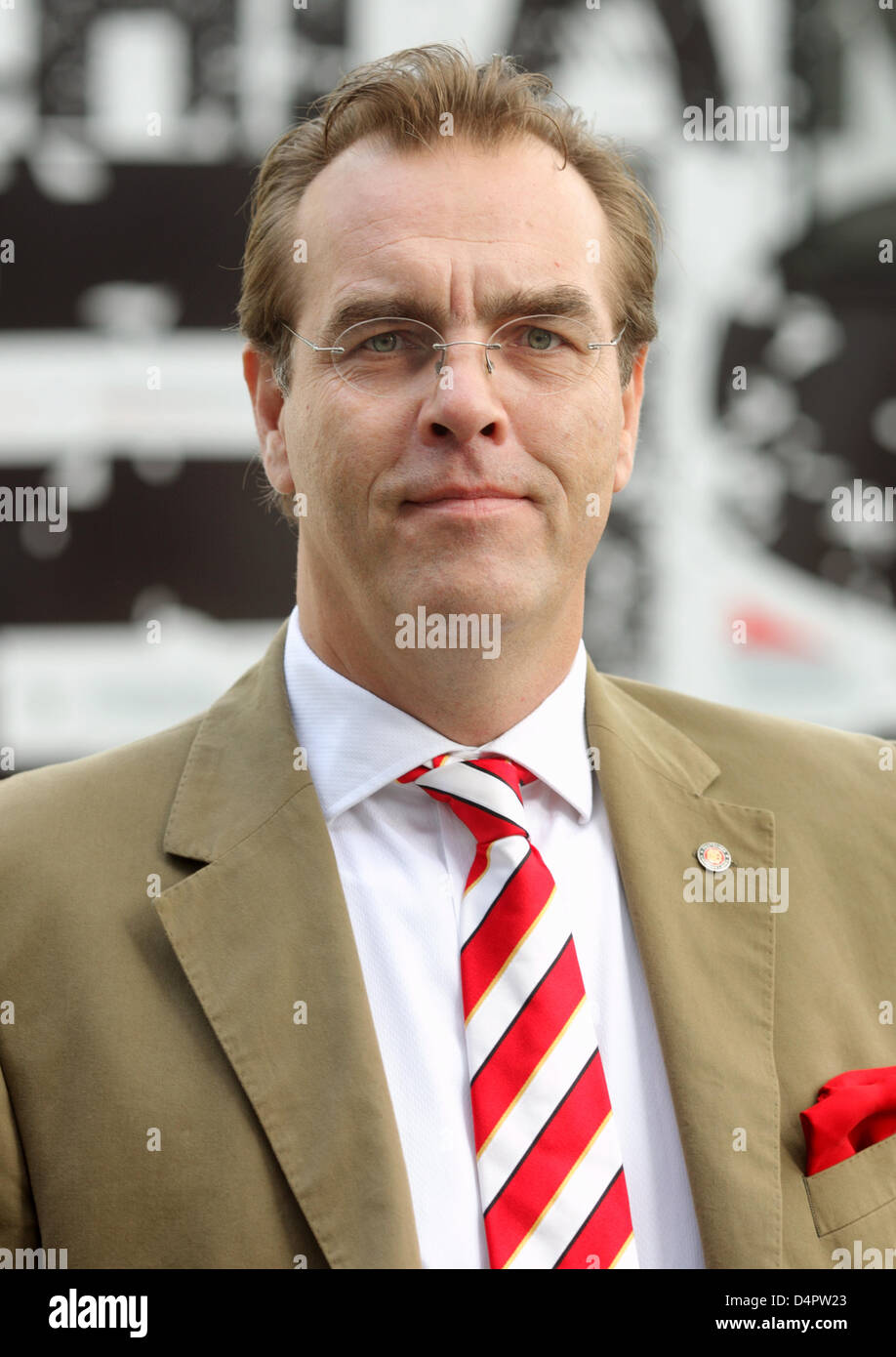 Uwe Harnos, President of the Organsiation Committee for the Ice Hockey ...