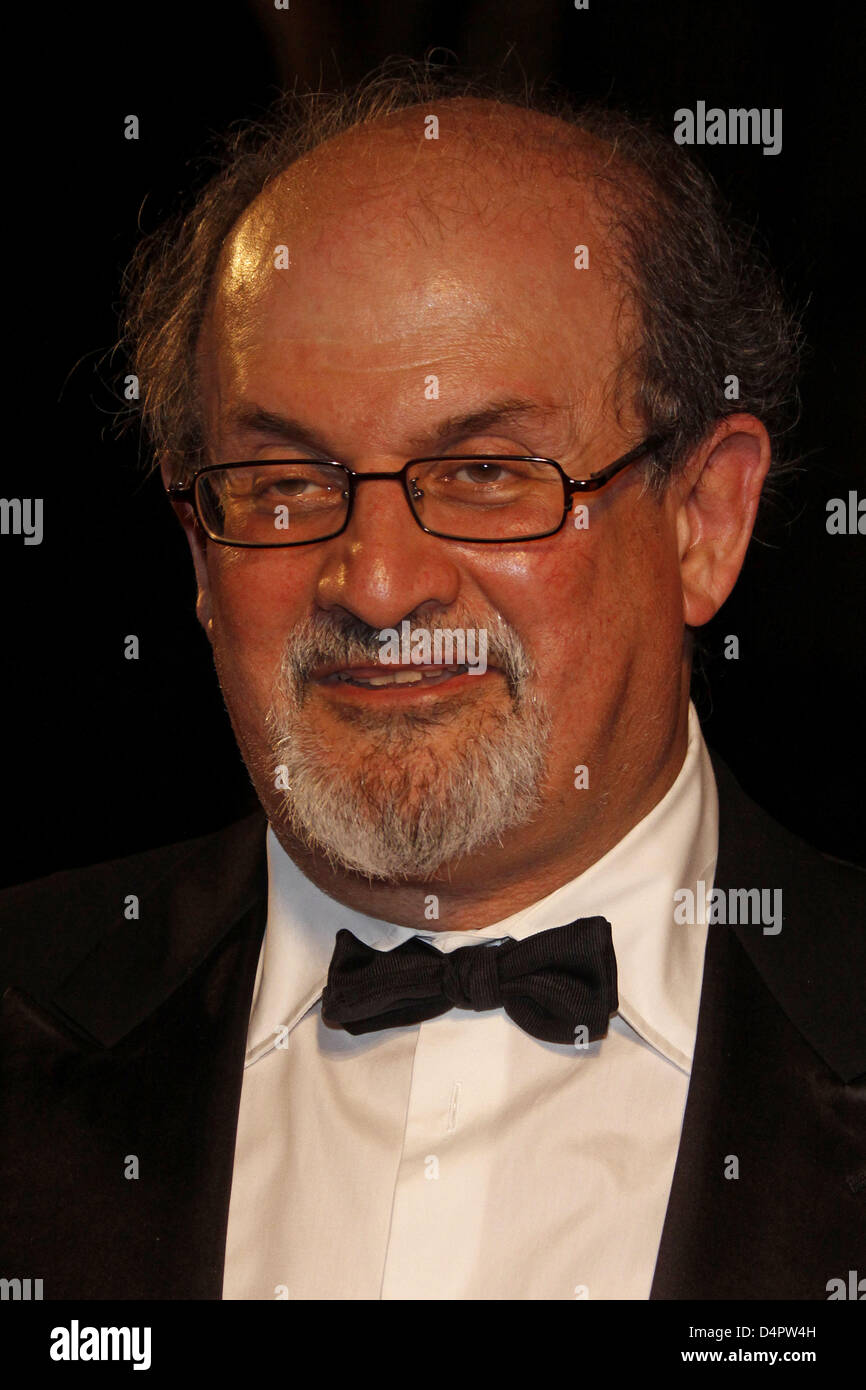 British-Indian writer Salman Rushdie arrives for the premiere of ...