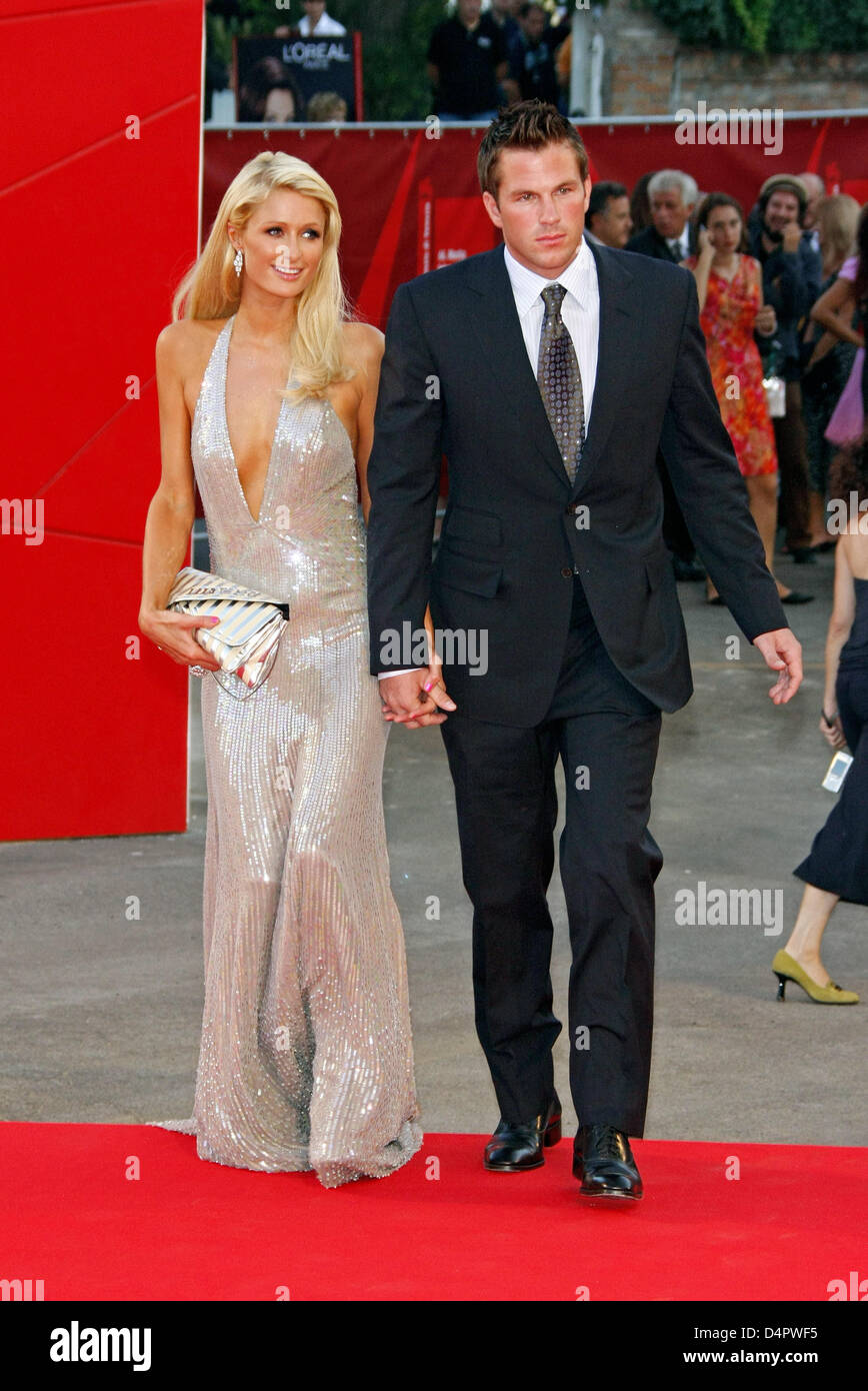 Paris Hilton and Doug Reinhardt arrive at the premiere of the film ?Bad ...