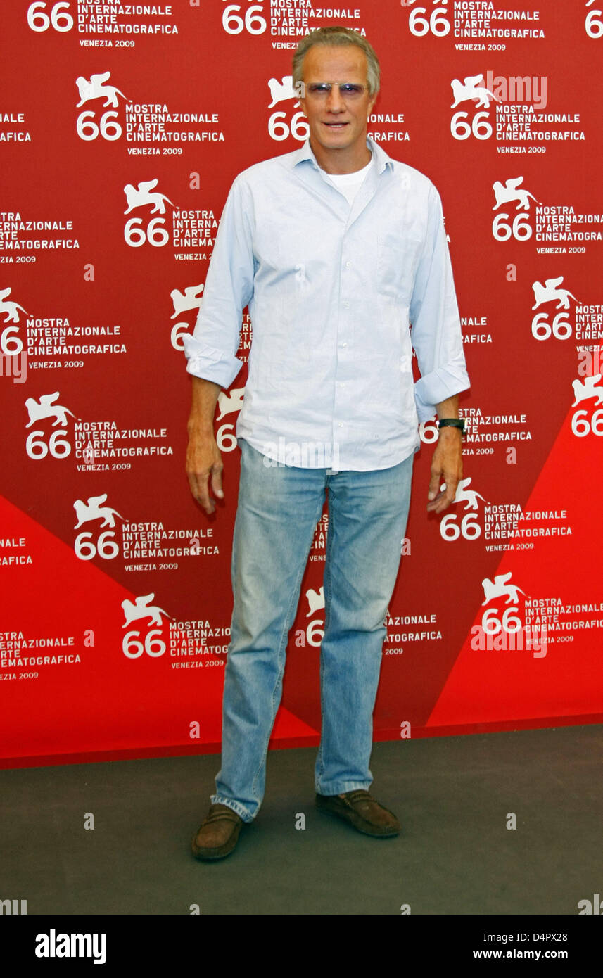 US actor Christopher Lambert poses during a photo call on her film ...