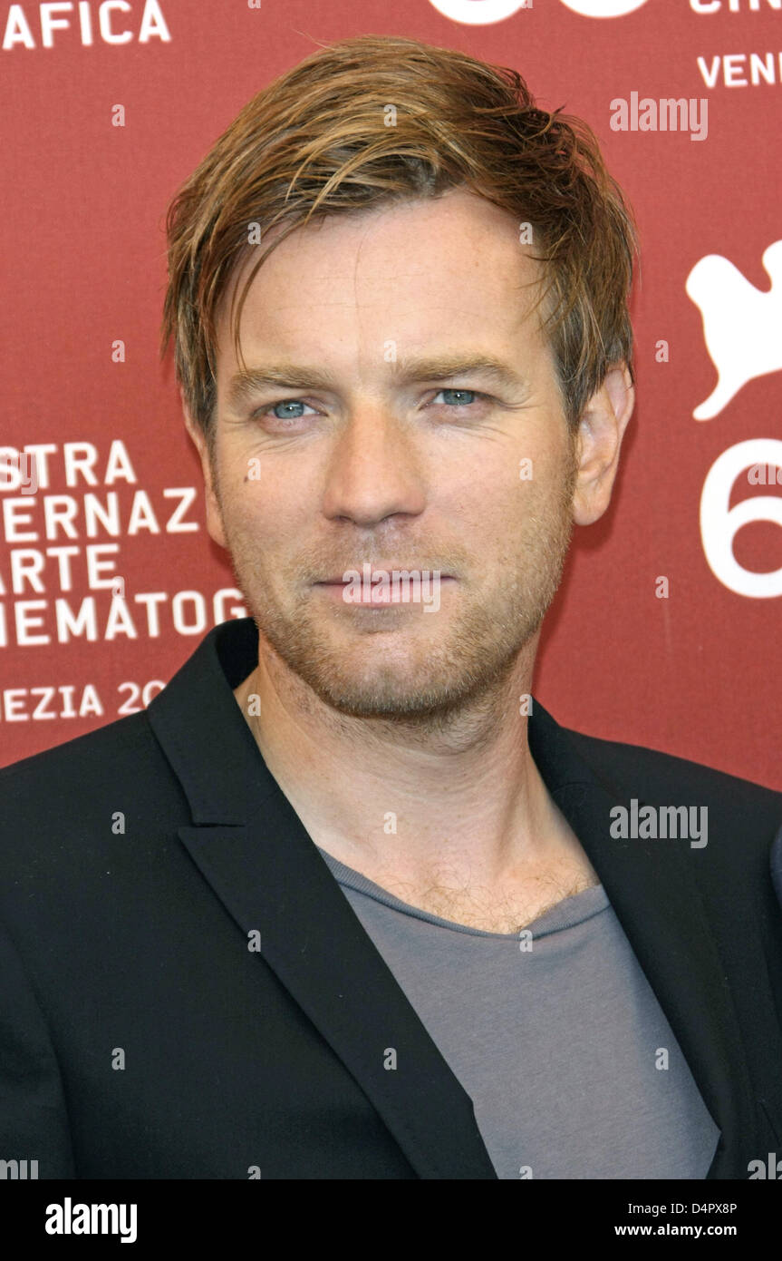 Scottish actor Ewan McGregor poses after the pres conference on his ...