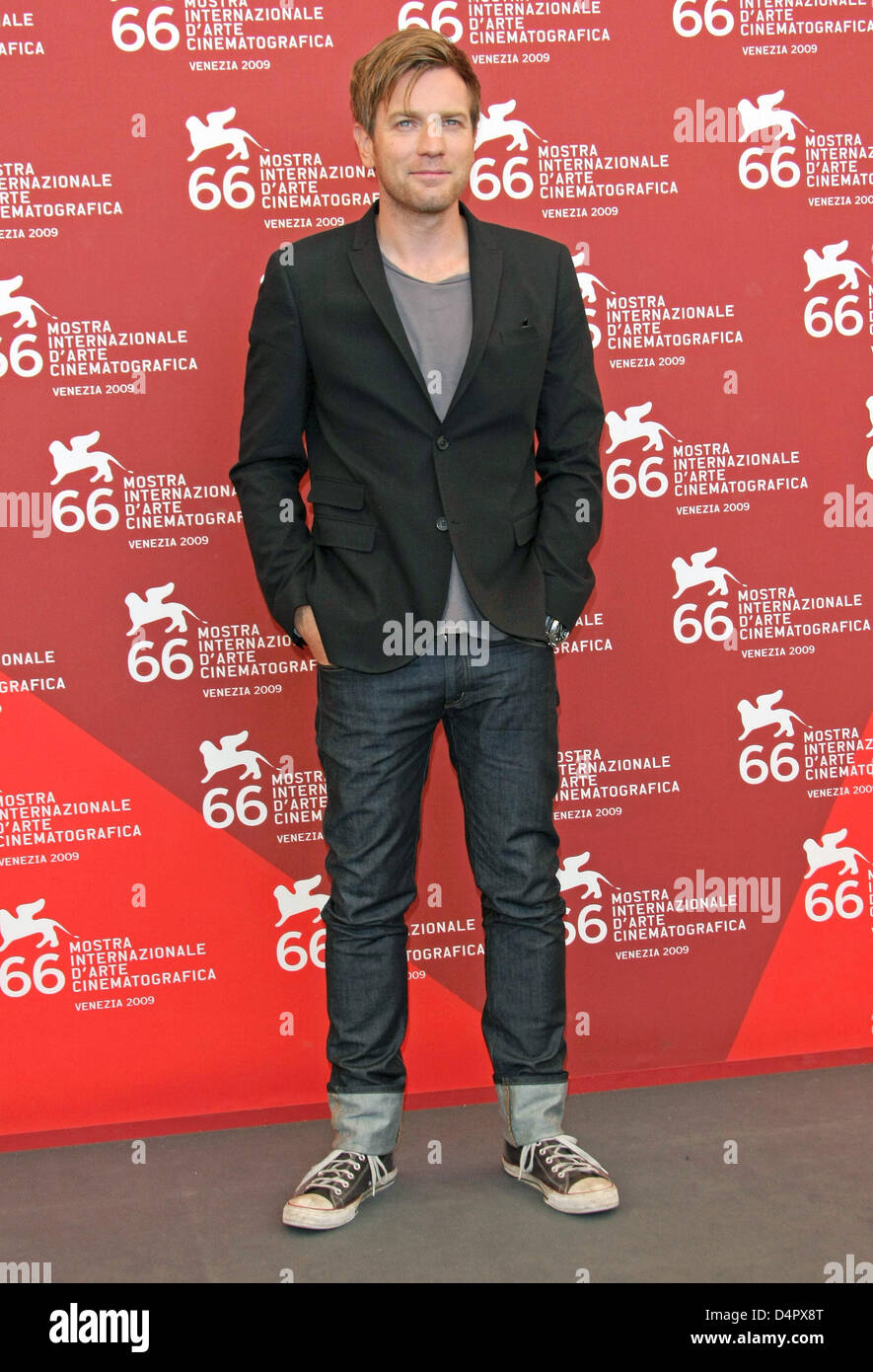 Scottish actor Ewan McGregor poses after the pres conference on his ...