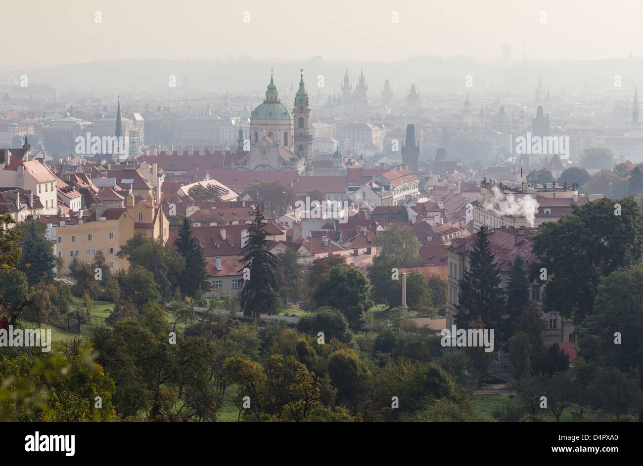 Czech Republic. Prague. Panoramic view of Prague from the Strahov ...