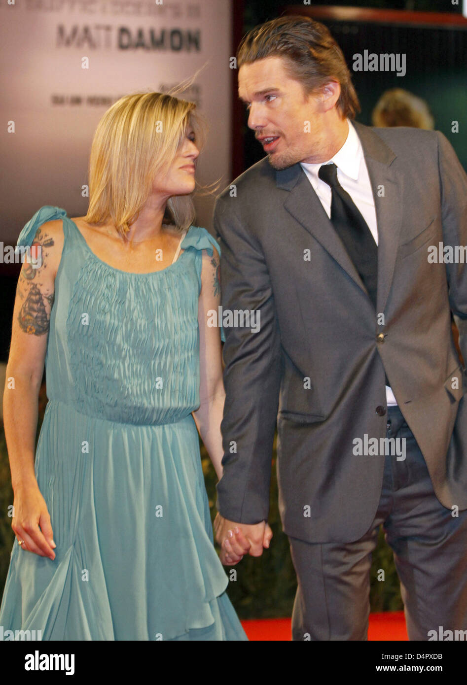 U.S. American actor Ethan Hawke and girlfriend Ryan Shawhughes attend ...