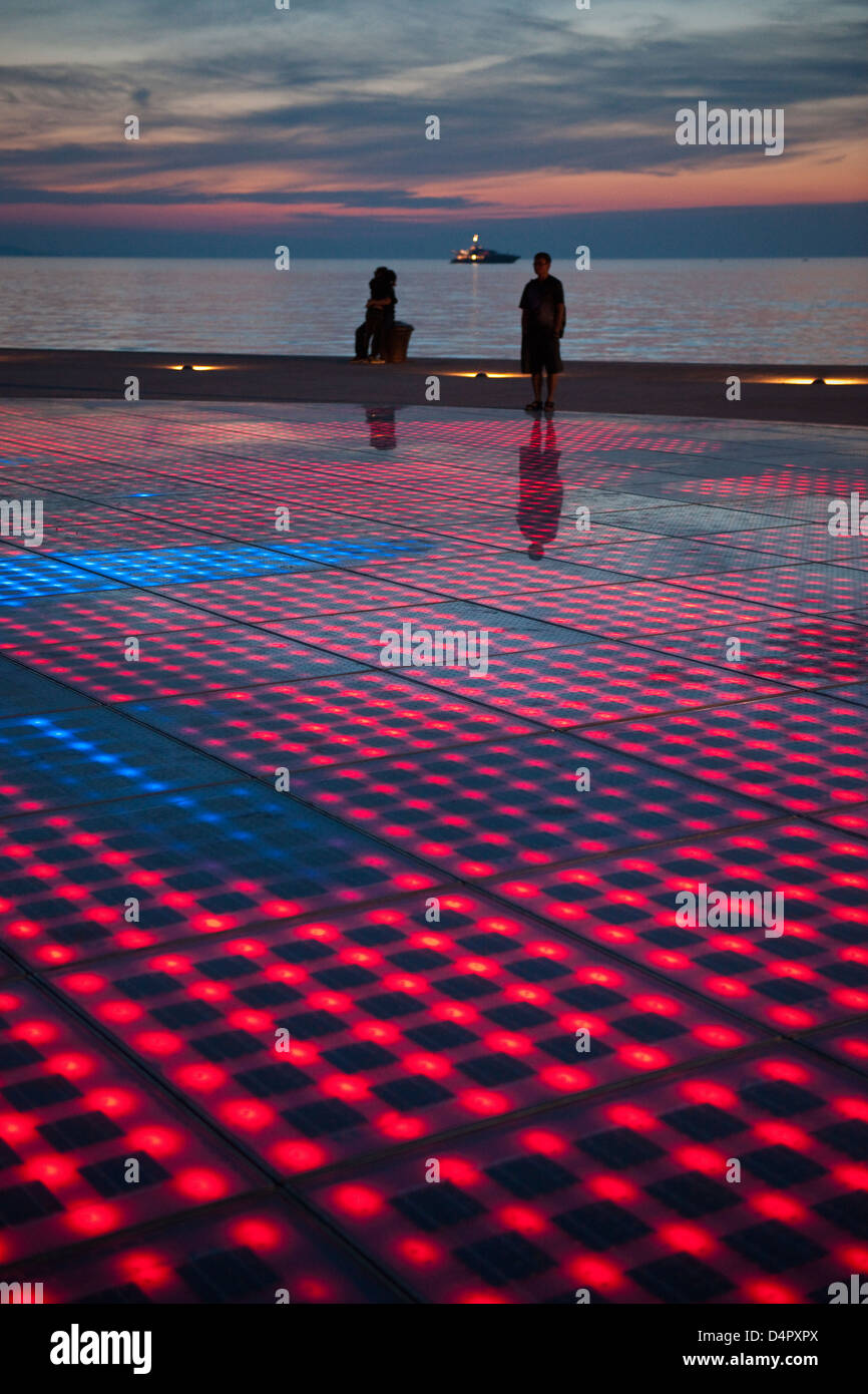 Light show at dusk, Zadar Stock Photo - Alamy