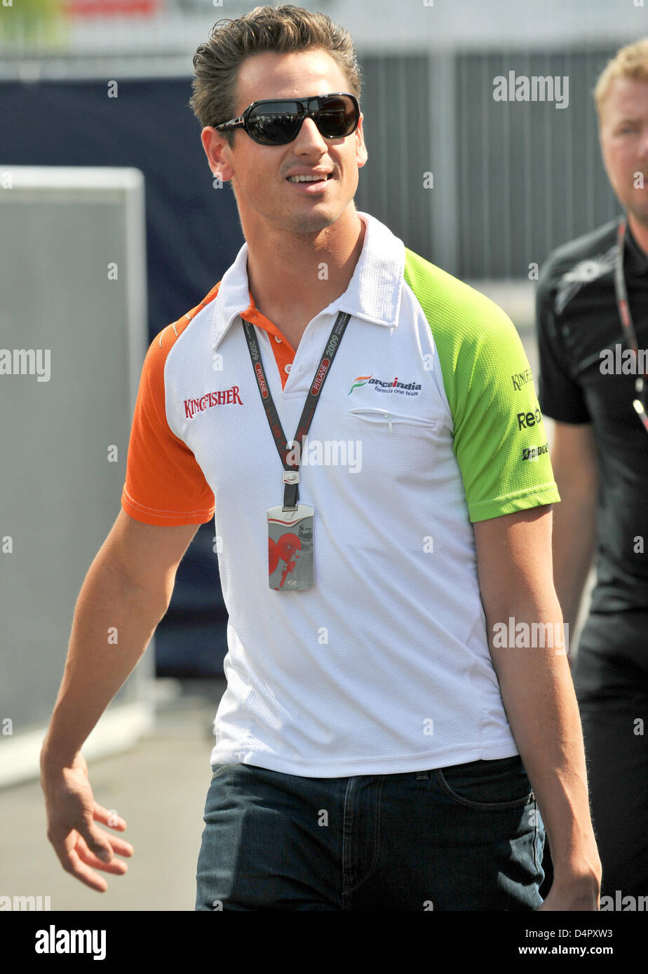 German Formula One driver Adrian Sutil of Force India arrives at Parco ...